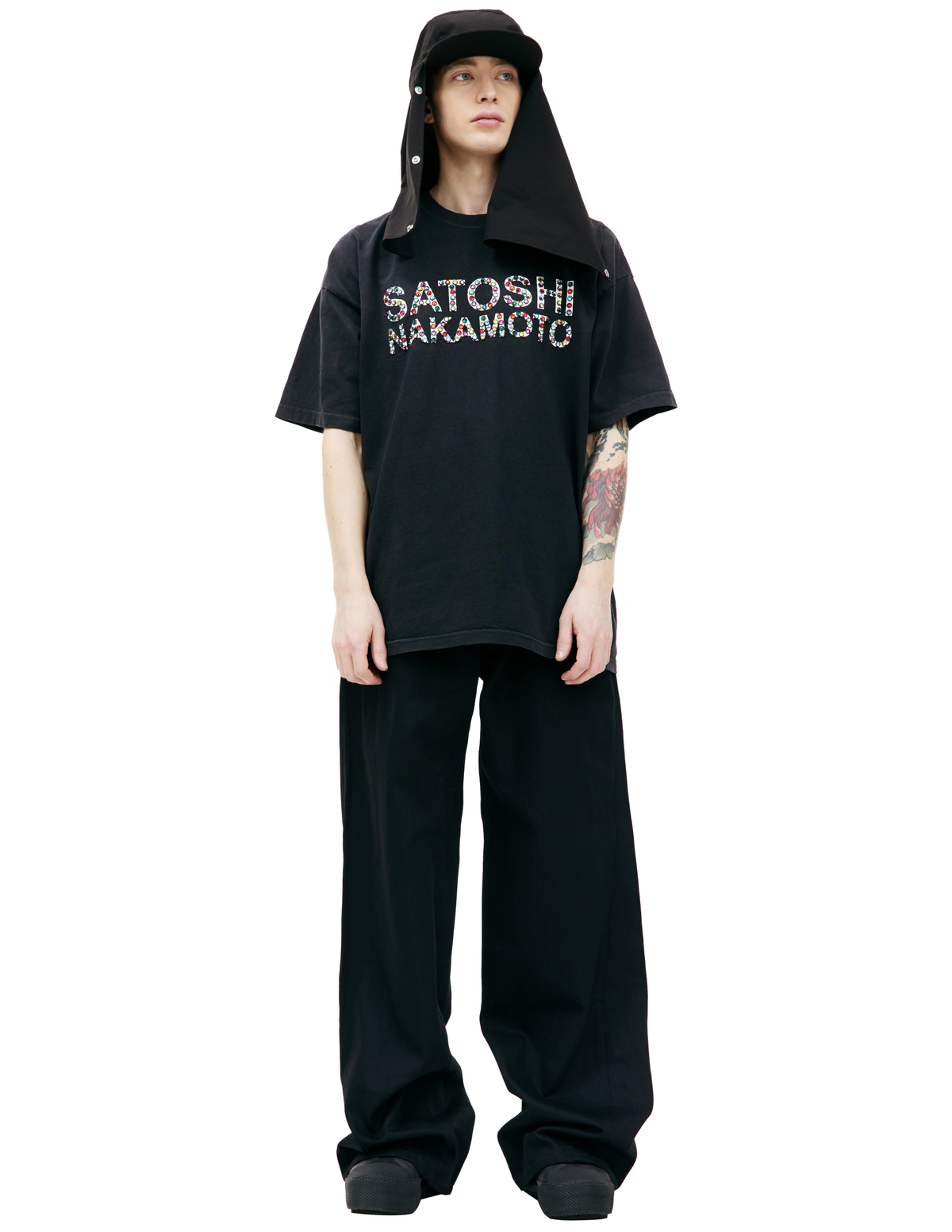 Satoshi Nakamoto Crystal-cut Logo Tshirt | Garmentory