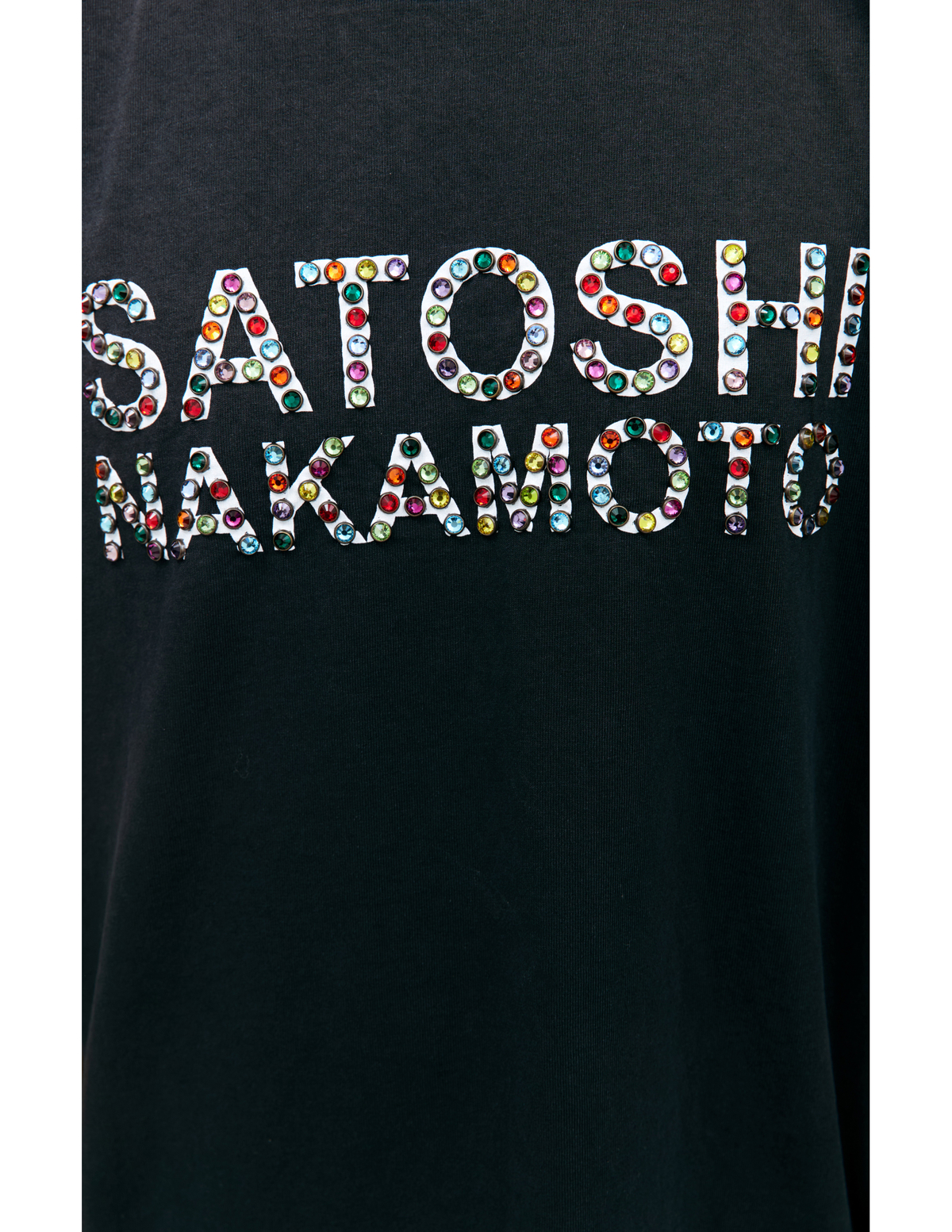 Satoshi Nakamoto Crystal-cut Logo Tshirt | Garmentory