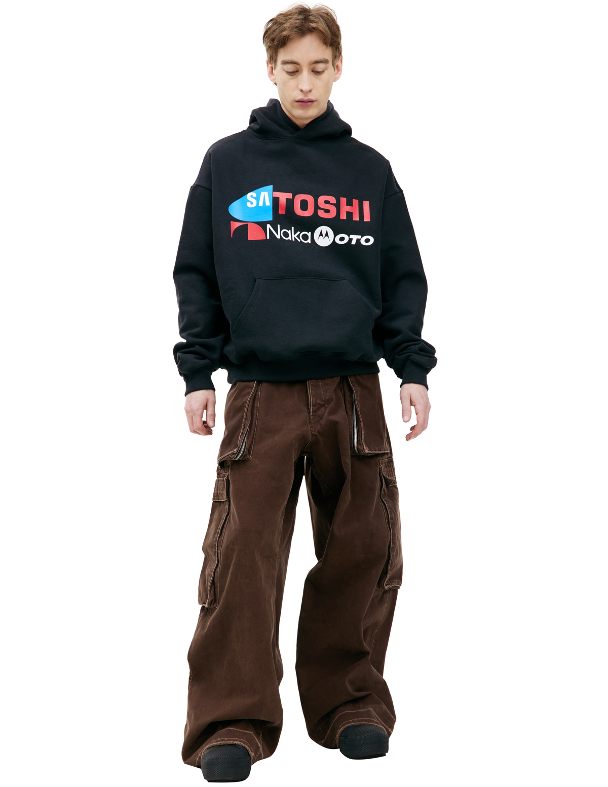 Satoshi Nakamoto Logo Printed Hoodie | Garmentory