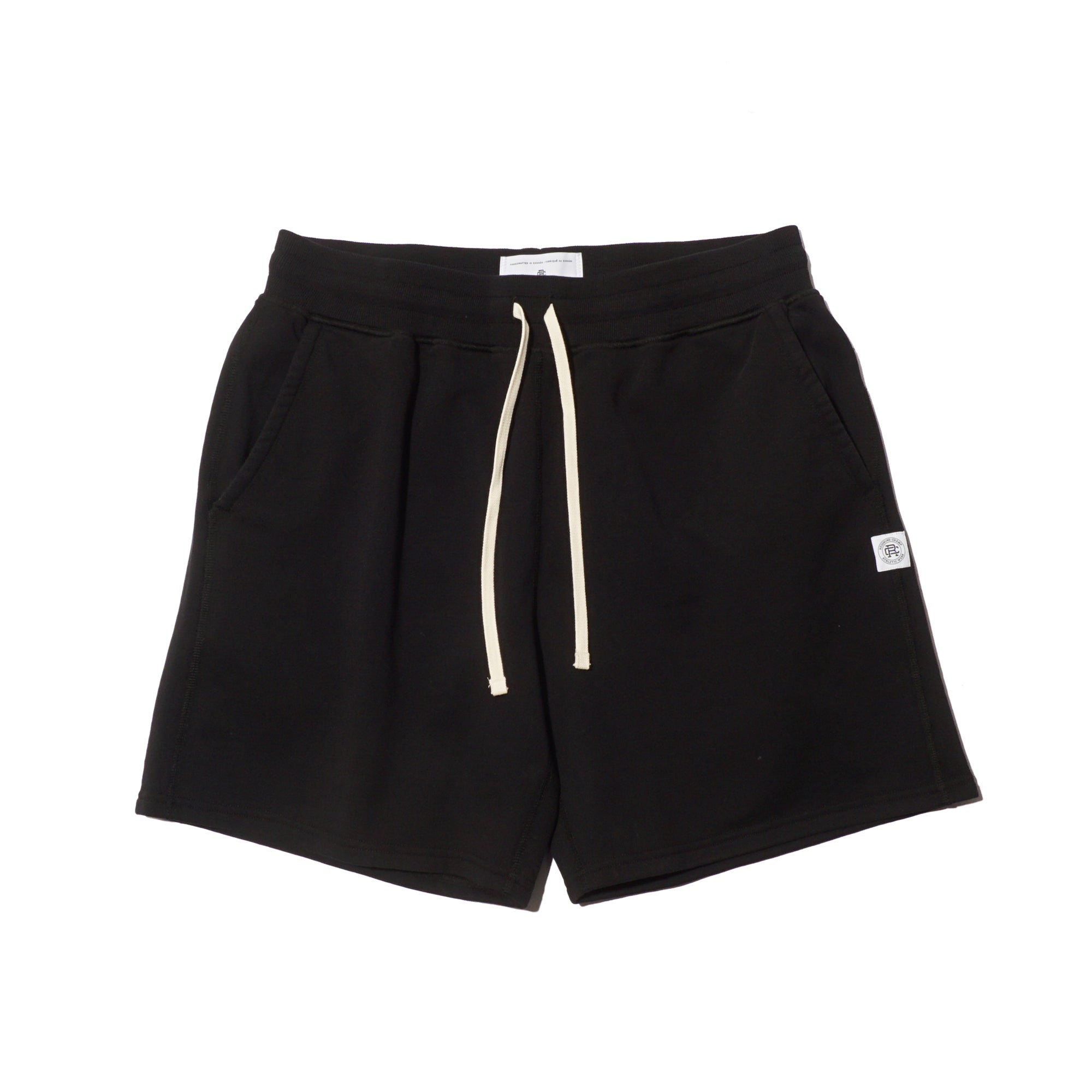 HEATHER GREY MIDWEIGHT TERRY SHORT - BLACK | Garmentory