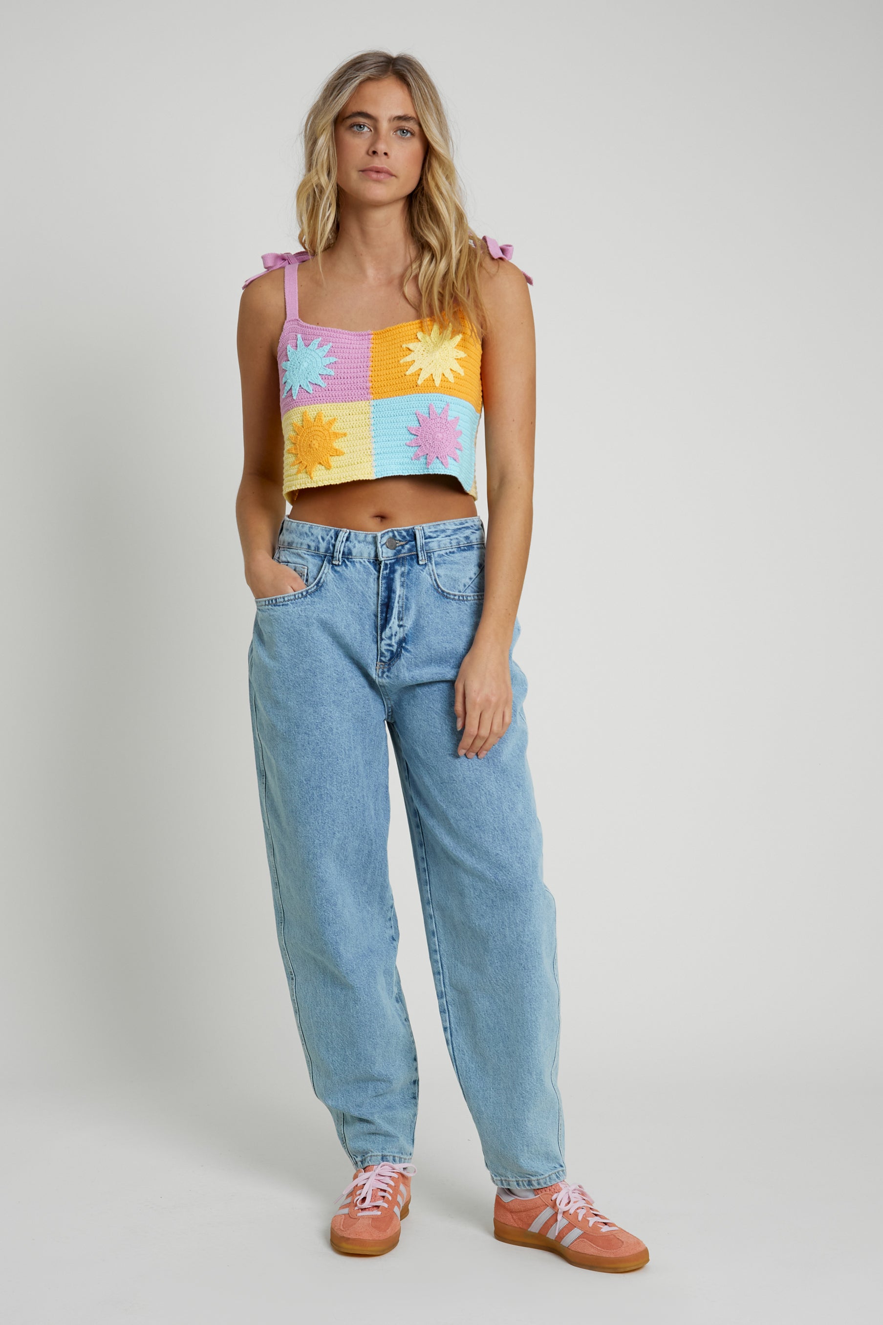 Native Youth Sunia Crochet Knitted Cami Top | Garmentory