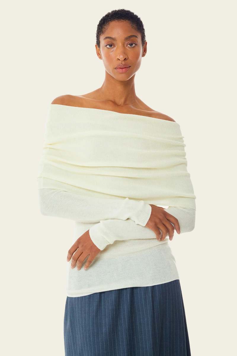 Find Me Now Grace Off Shoulder Knit Sweater | Garmentory