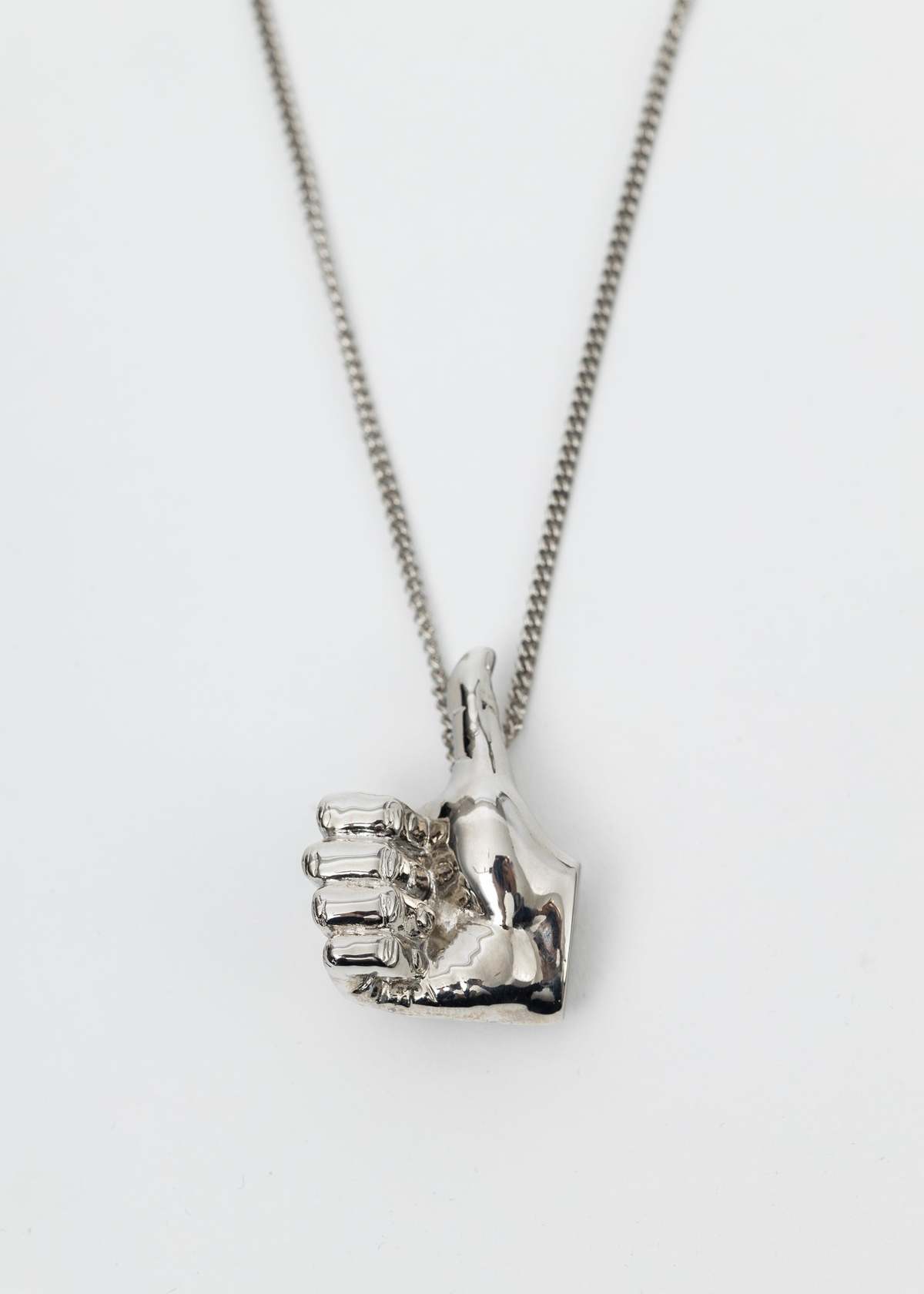 Y/project Mini Thumbs Up Pendant Necklace - Silver | Garmentory