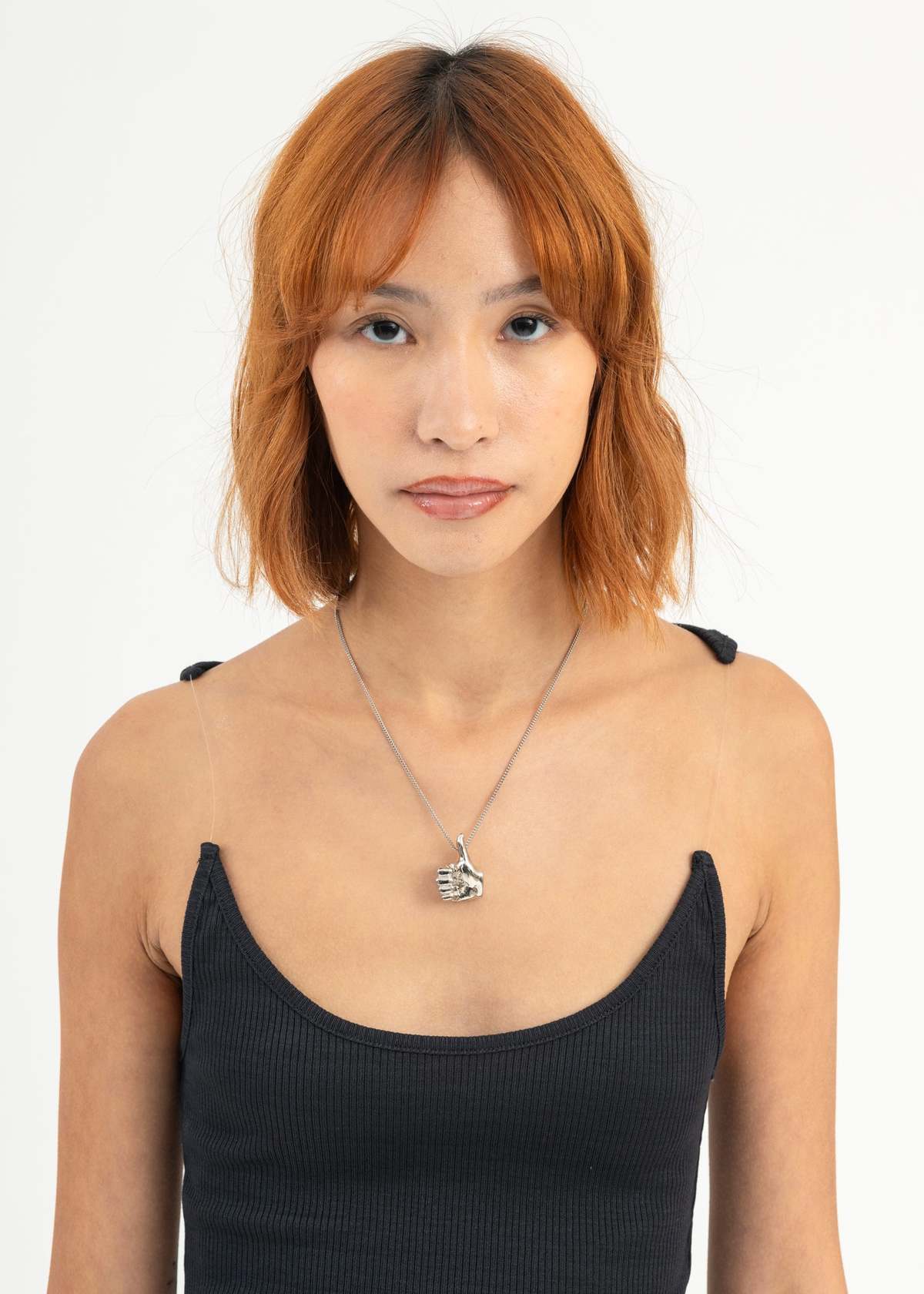 Y/project Mini Thumbs Up Pendant Necklace - Silver | Garmentory