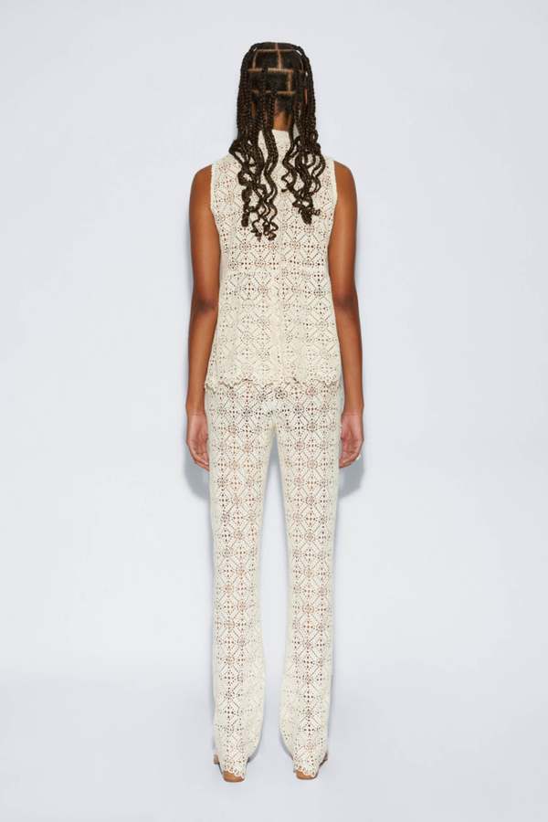 Roseanna King Crochet Pants - Milk | Garmentory
