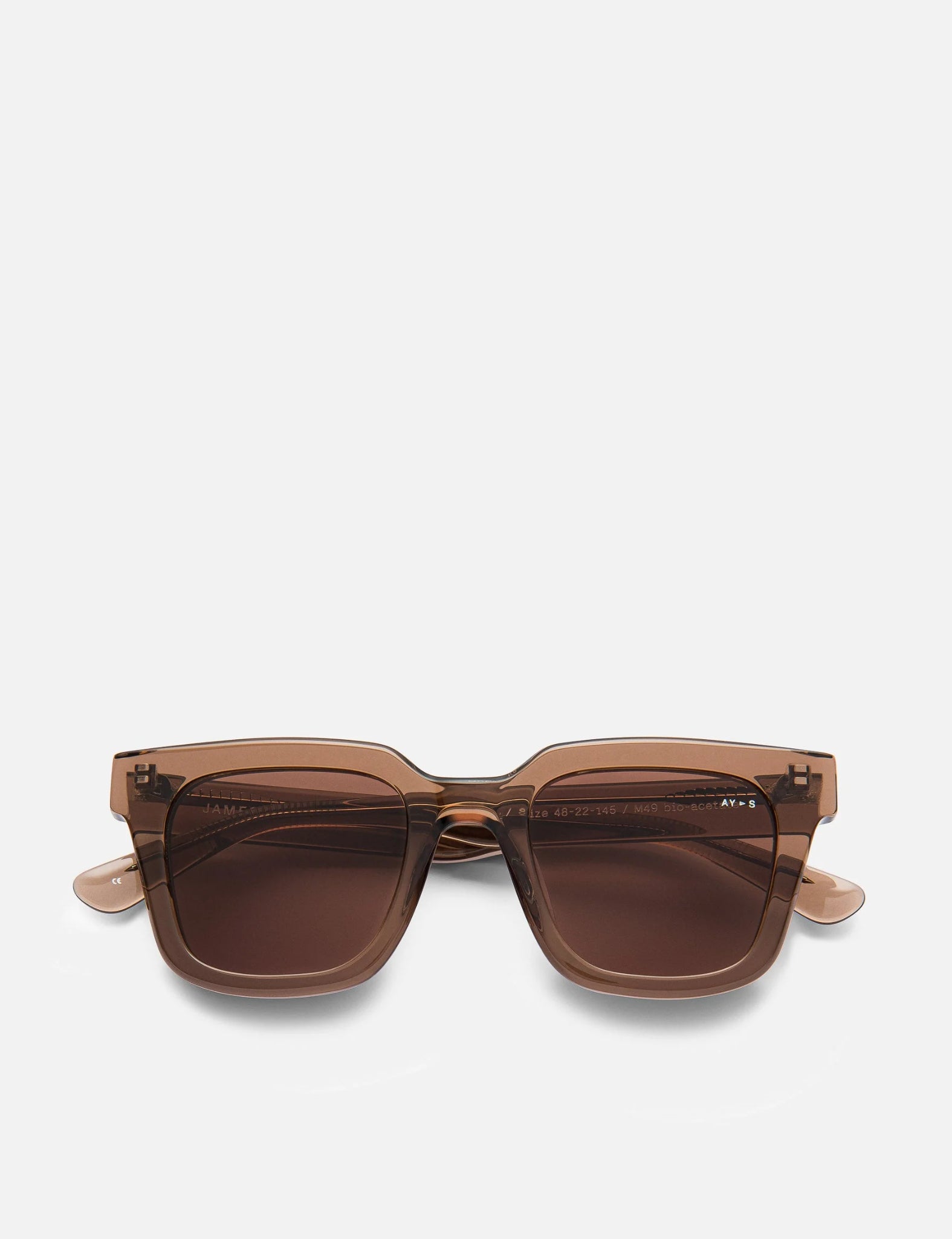 AY Studios Ruben Sunglasses - Transparent Coffee Brown | Garmentory