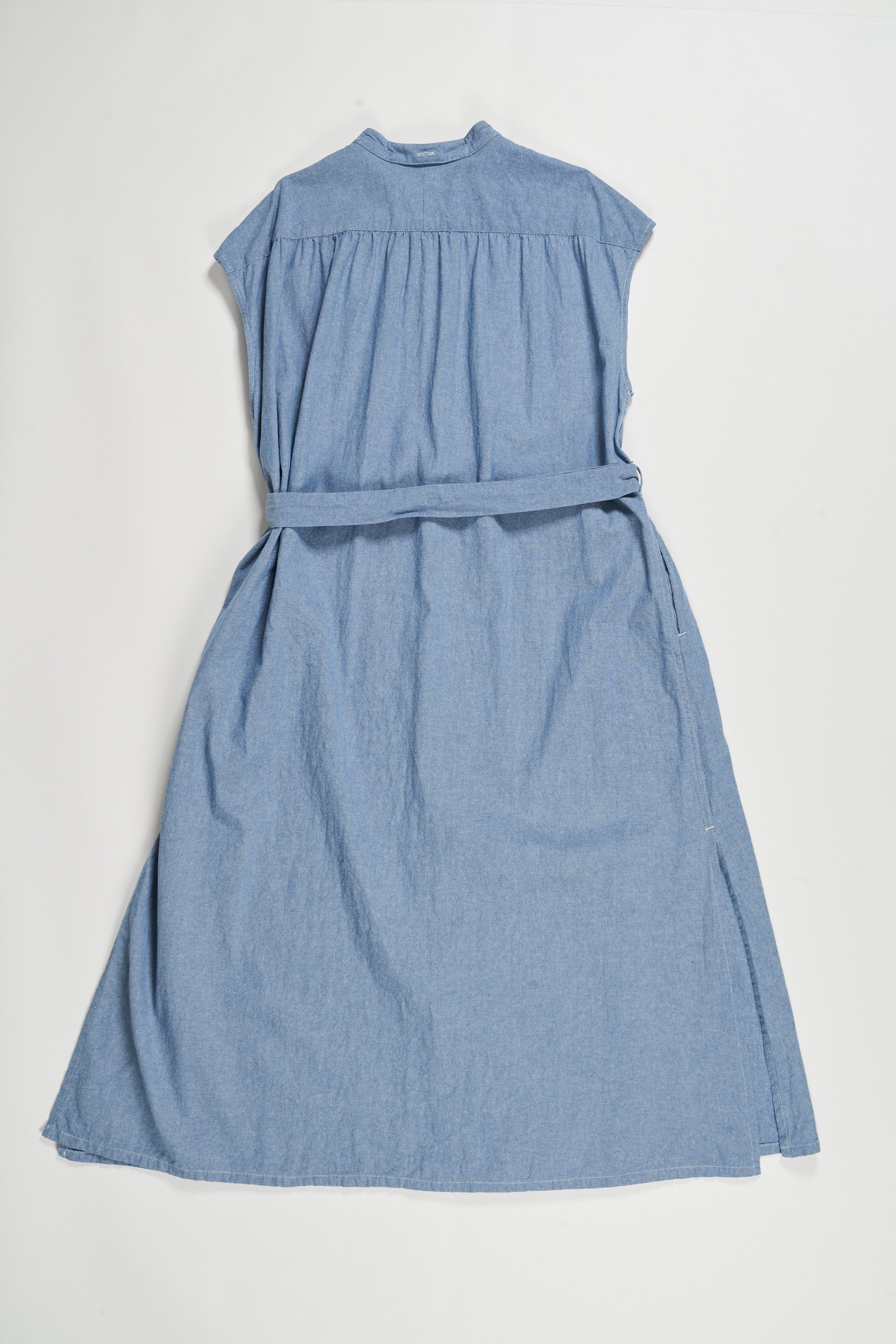 Engineered Garments 4.5oz Cotton Chambray Banded Collar Dress - Light ...