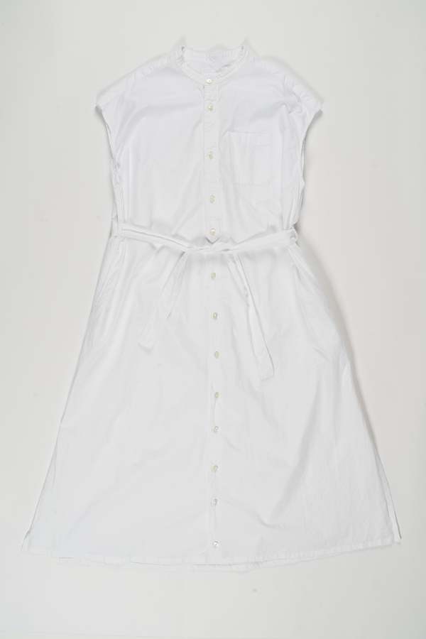 Engineered Garments 100's 2Ply Broadcloth Banded Collar Dress - White ...