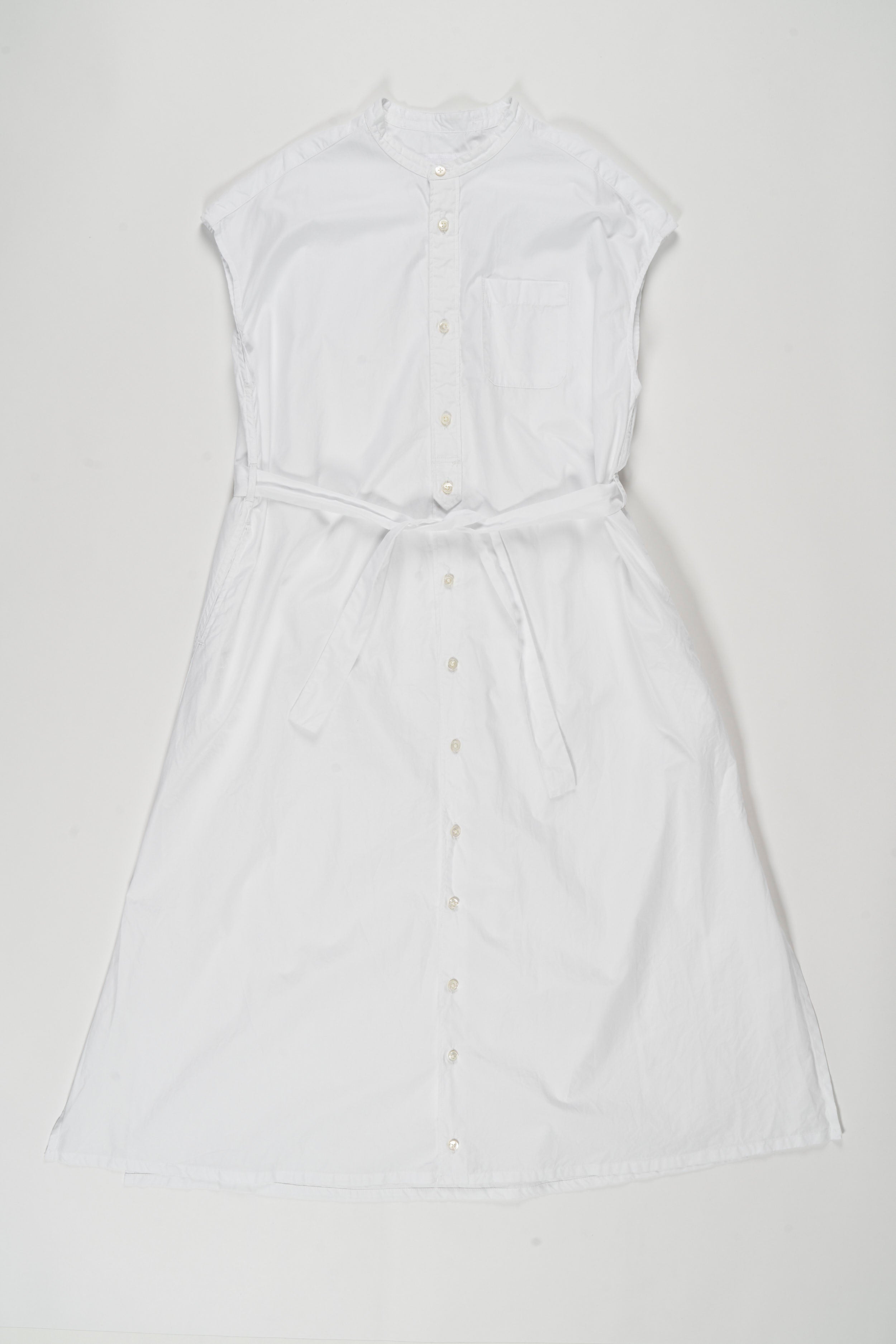 Engineered Garments 100's 2Ply Broadcloth Banded Collar Dress - White ...