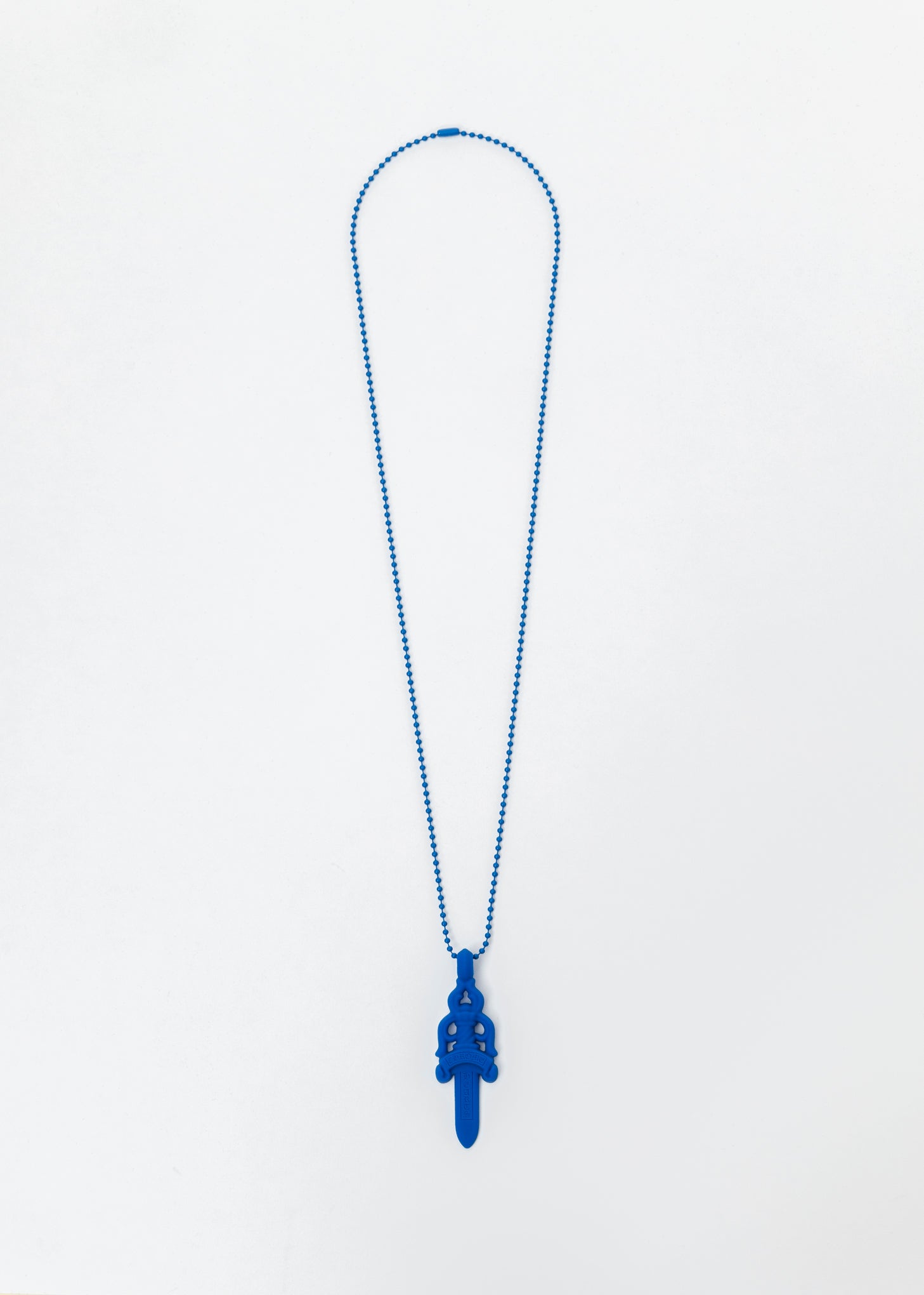 chrome hearts Resin Sword Necklace - Blue | Garmentory