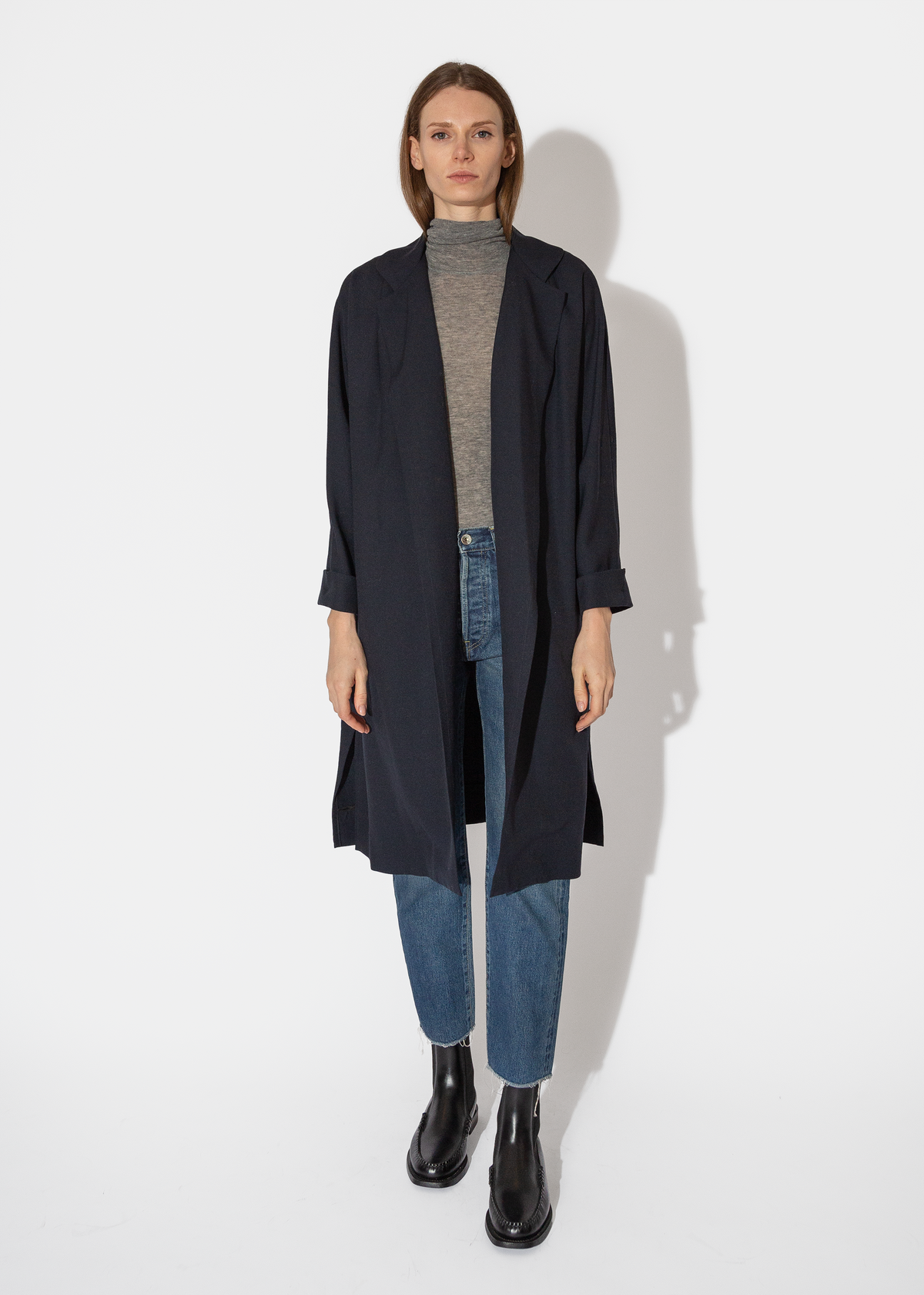 Chimala Gown Coat - Navy | Garmentory
