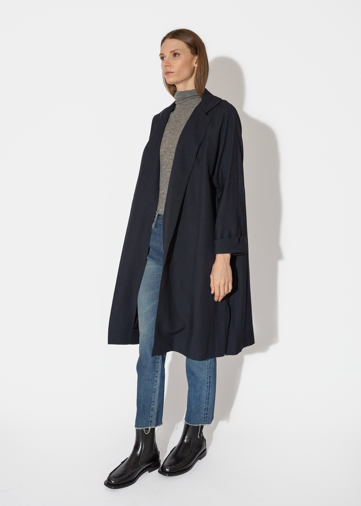 Chimala Gown Coat - Navy | Garmentory