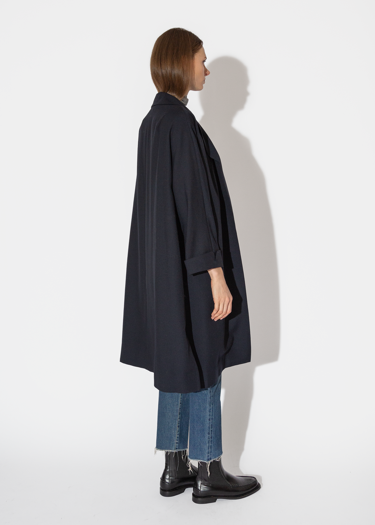 Chimala Gown Coat - Navy | Garmentory