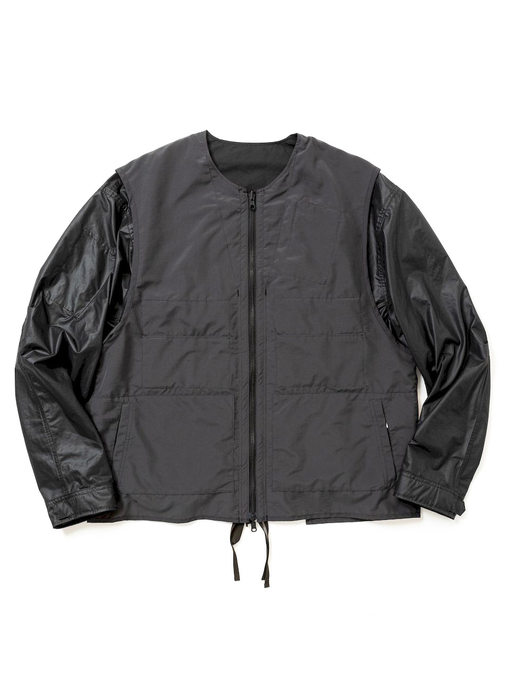 Meanswhile Papet Touch Reversible 4-way Jacket - Off Black | Garmentory