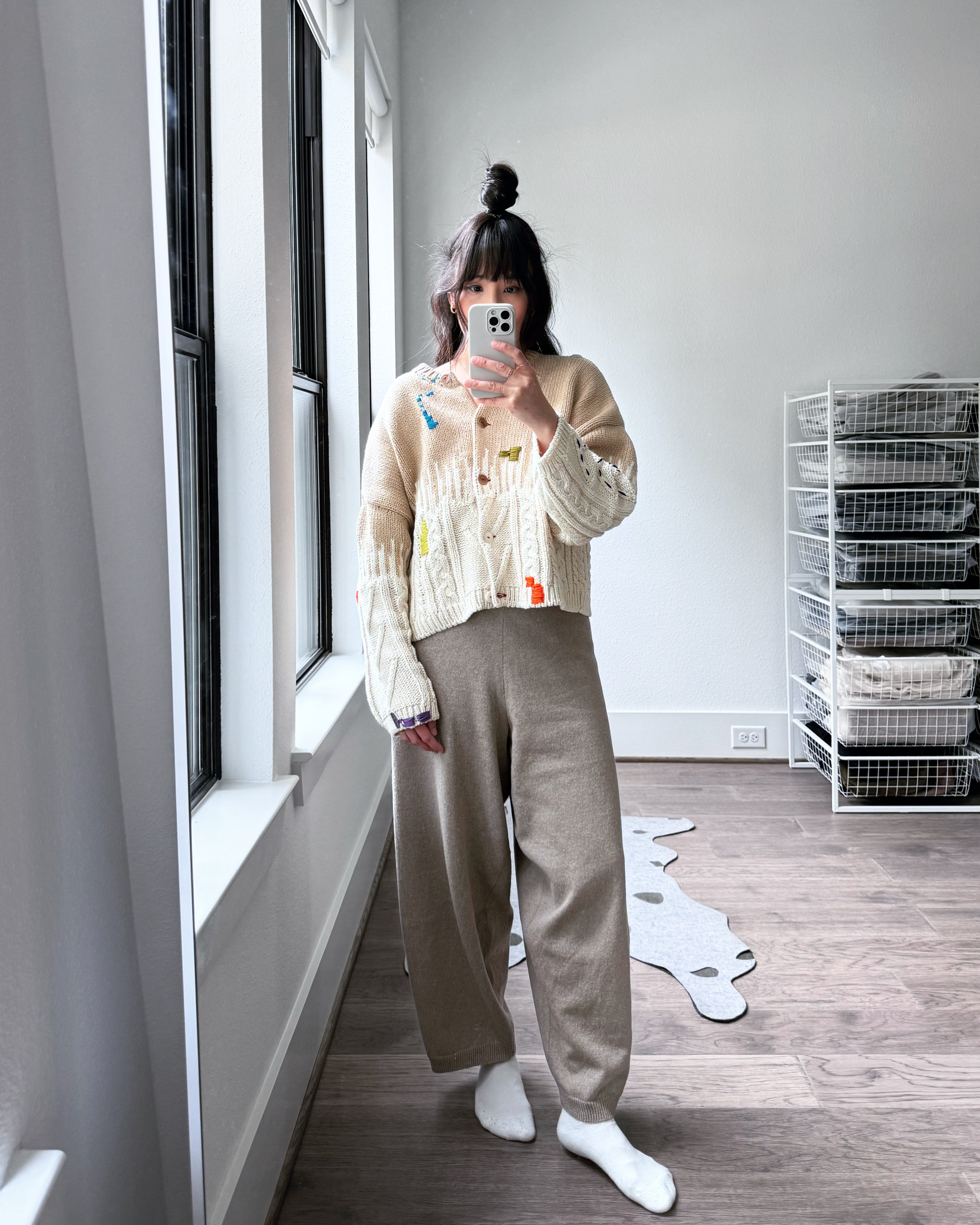 Cordera Cotton Knited Pants - Taupe | Garmentory