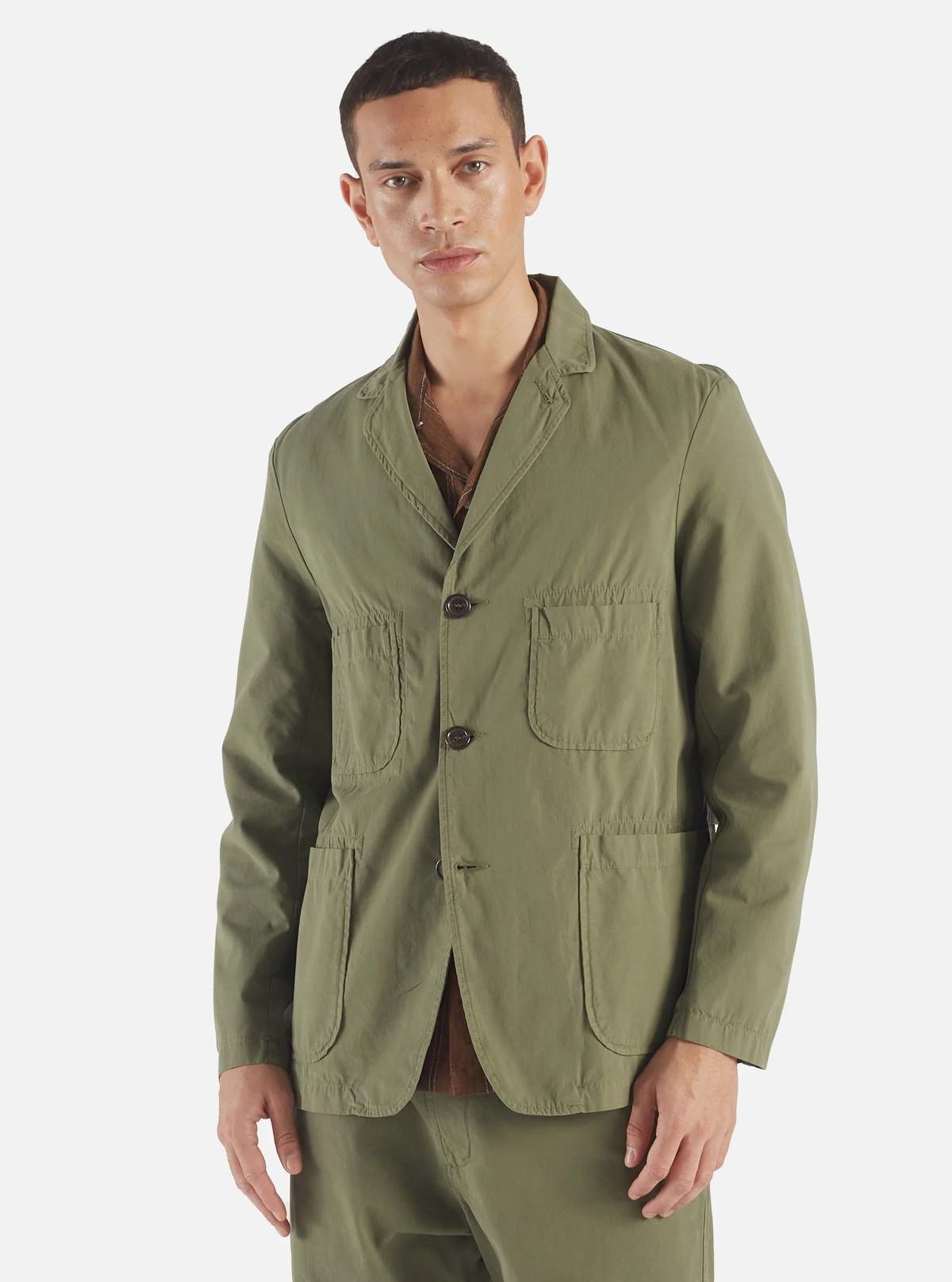 Universal Works Canvas Five Pocket Jacket - Birch Summer | Garmentory
