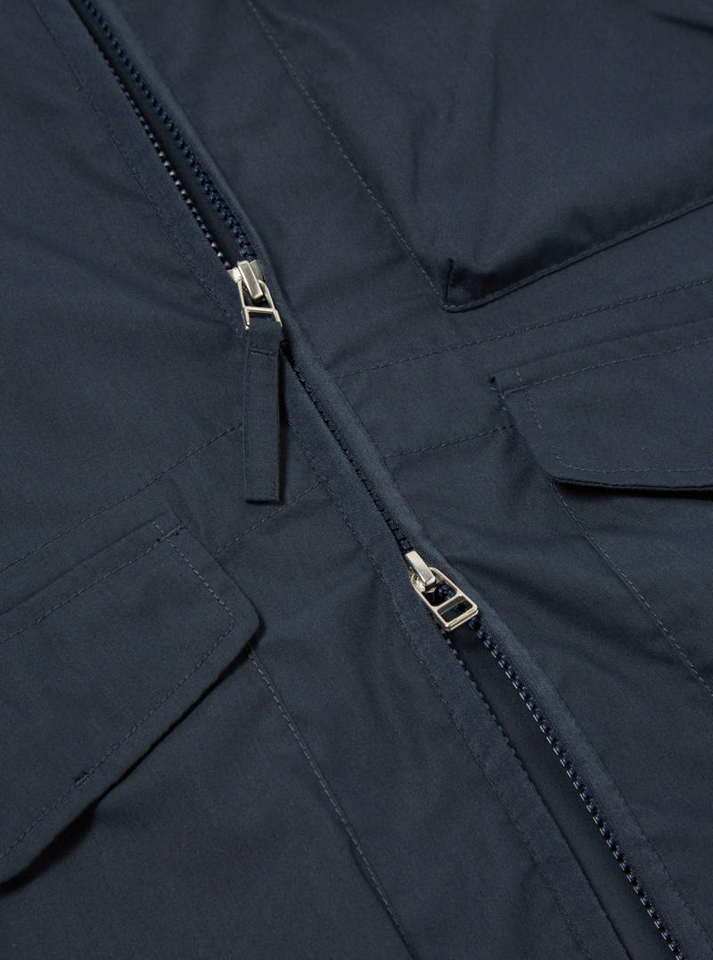 Universal Works Recycled Poly Tech Parachute Liner Jacket - Navy ...