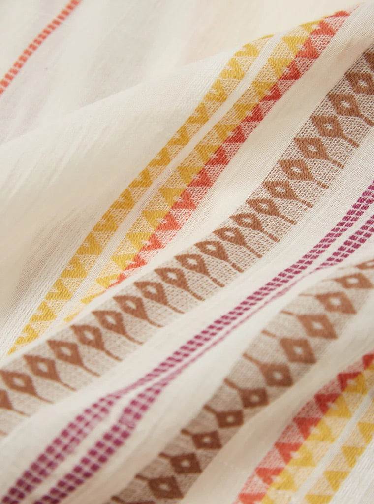 Universal Works Square Pocket Shirt - Ecru Mala Stripe | Garmentory