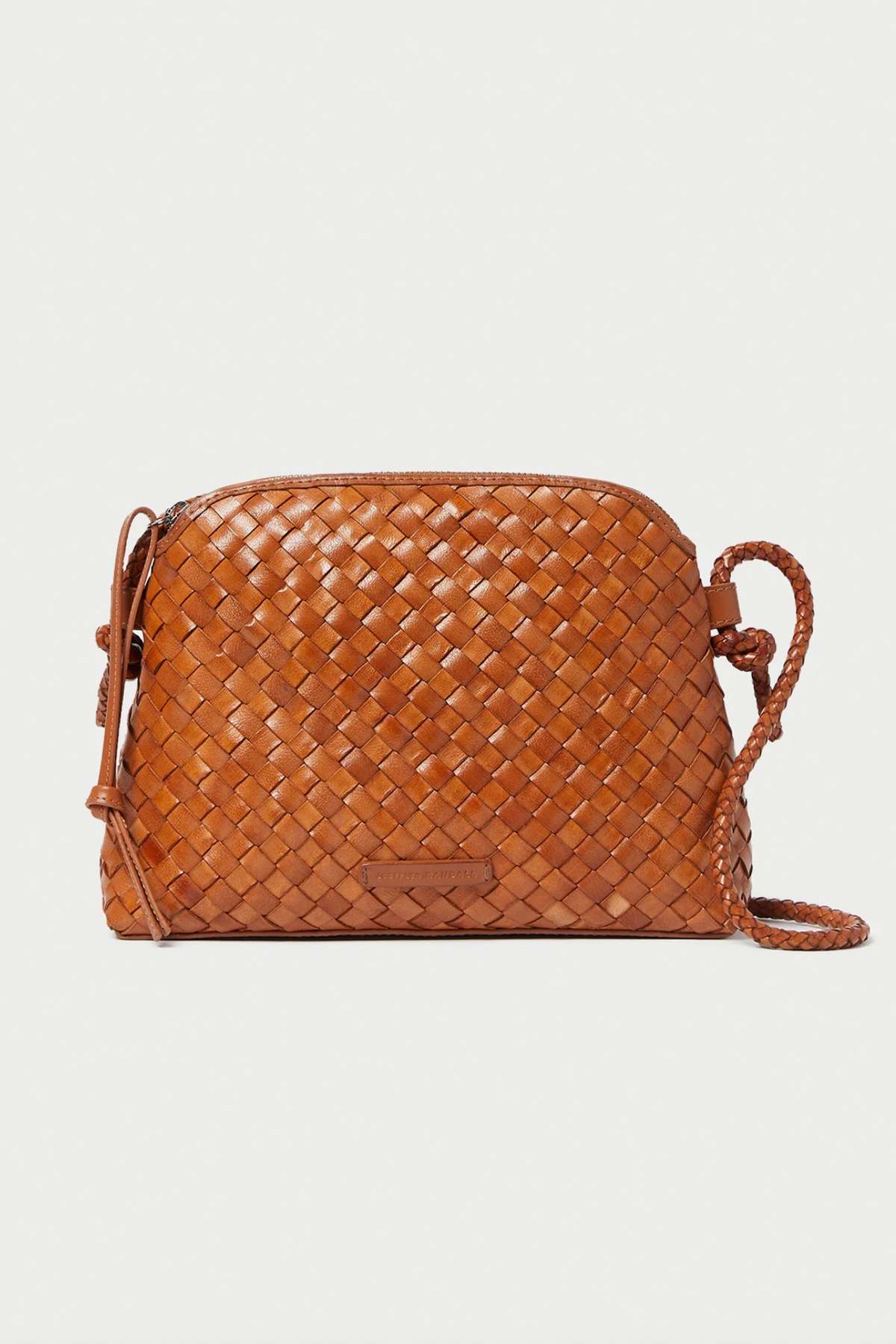 Loeffler Randall Mallory Woven Crossbody - Timber | Garmentory