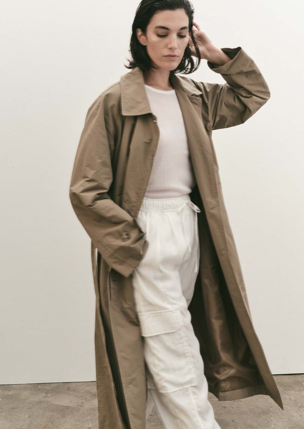 Mijeong Park Cotton Blend Long Trench - Dark Tan | Garmentory