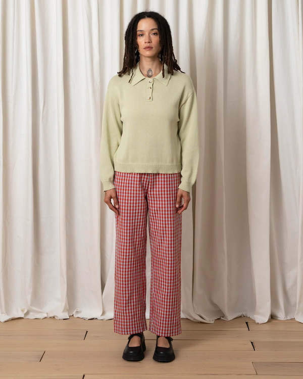 Ali Golden Polo Pullover - Mochi | Garmentory