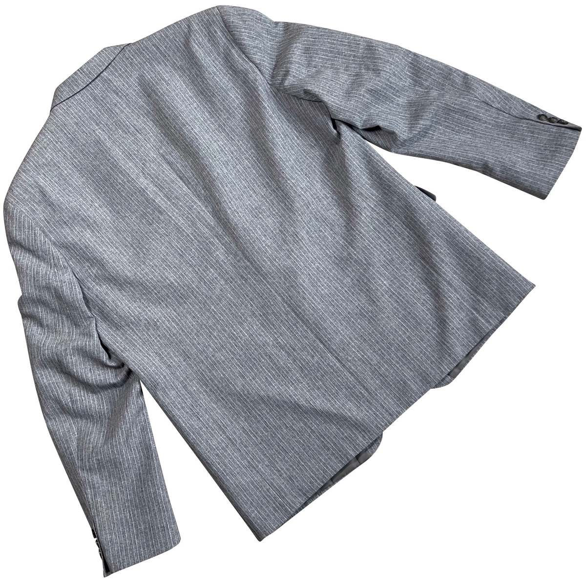 Gulins (Finland) Marifa Pinstripe Trevira Jet Tweed Cutaway Blazer Gray ...