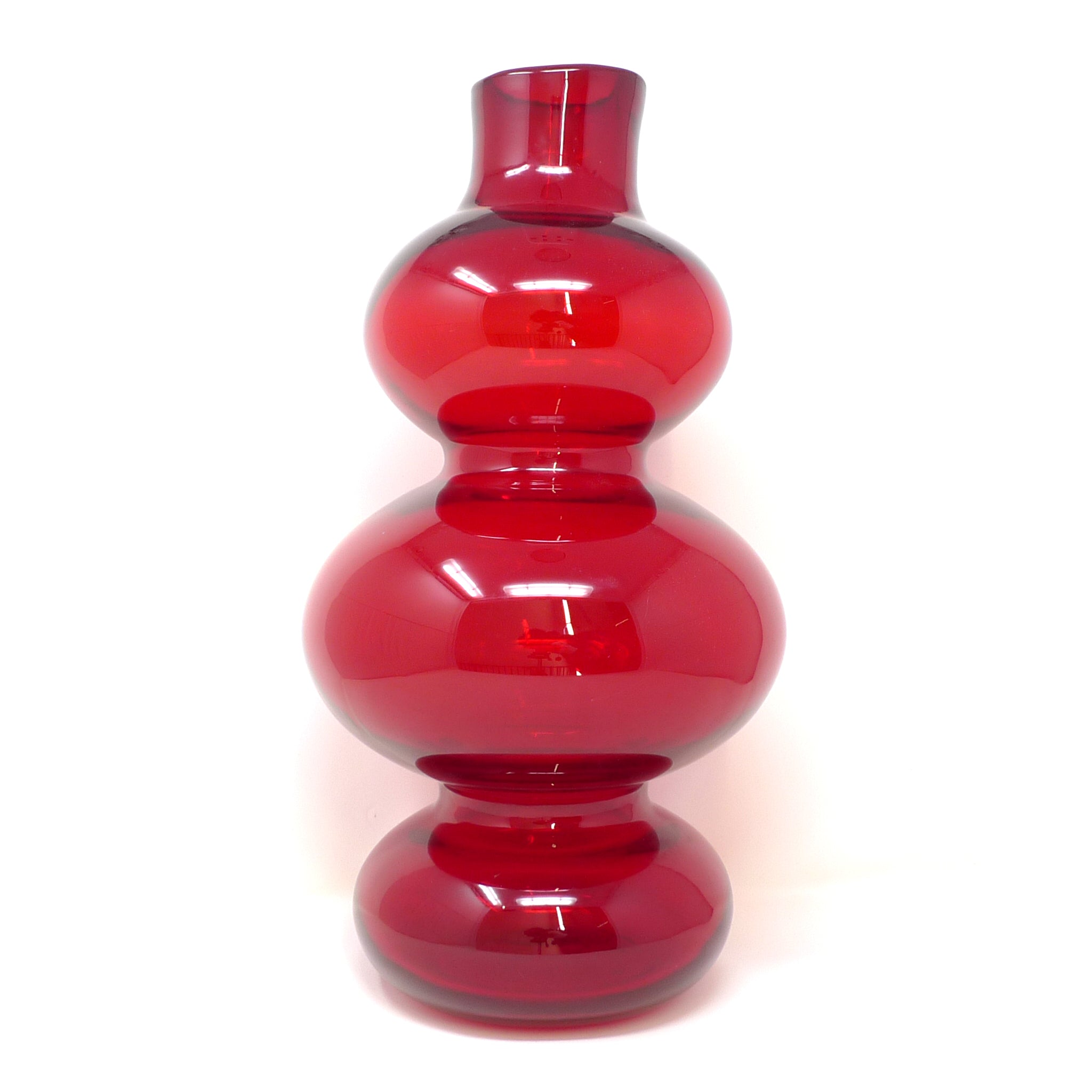 Blenko Medium Ellipse Vase - Ruby | Garmentory