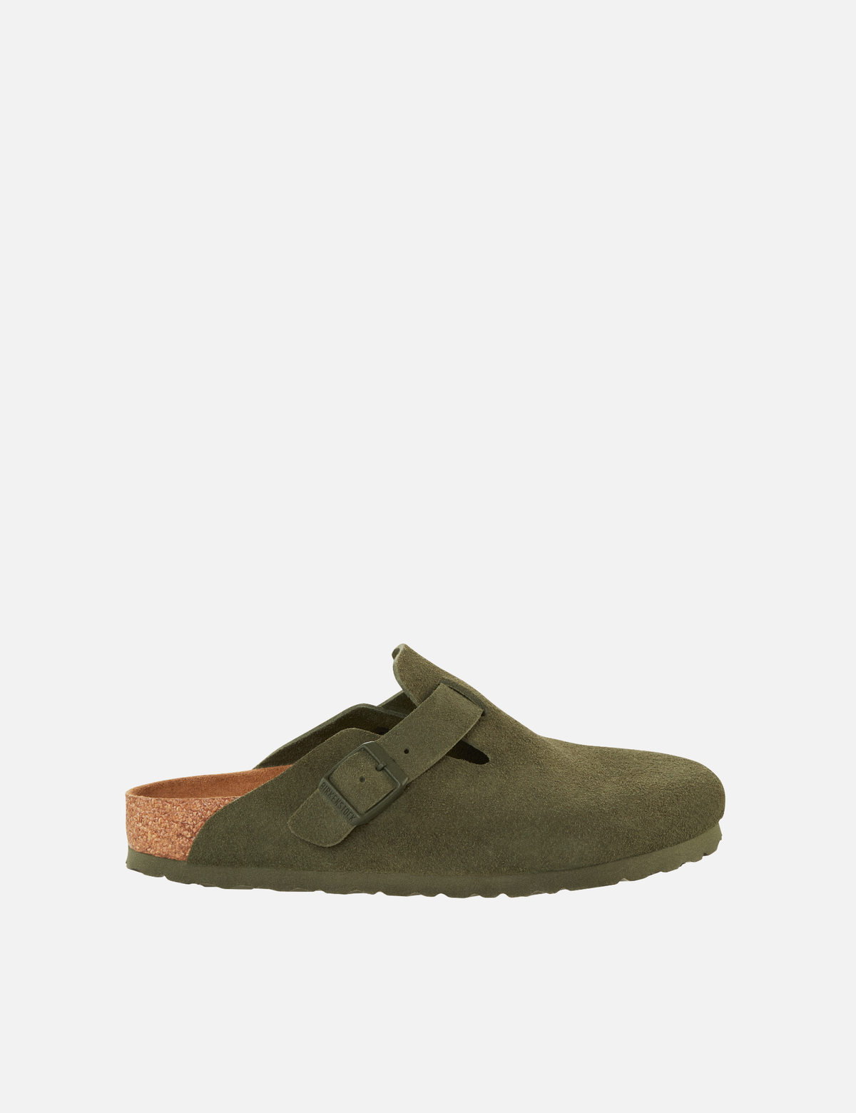 Birkenstock Boston Suede Regular Leather Modern Suede Thyme Clogs ...