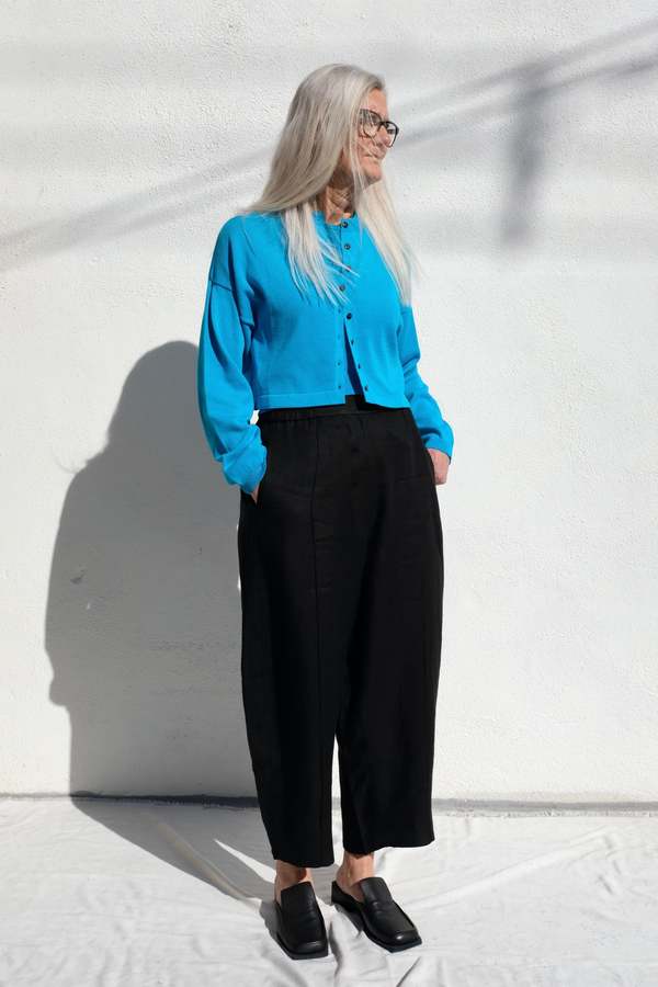 Cordera Cotton Cropped Cardigan - Cerleo | Garmentory