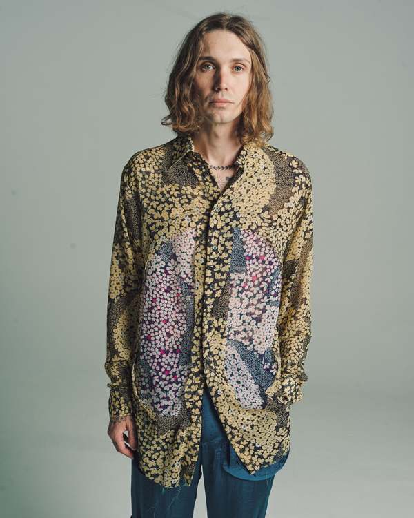 Edward Cuming Classic Lung Window Shirt - Black/Yellow | Garmentory