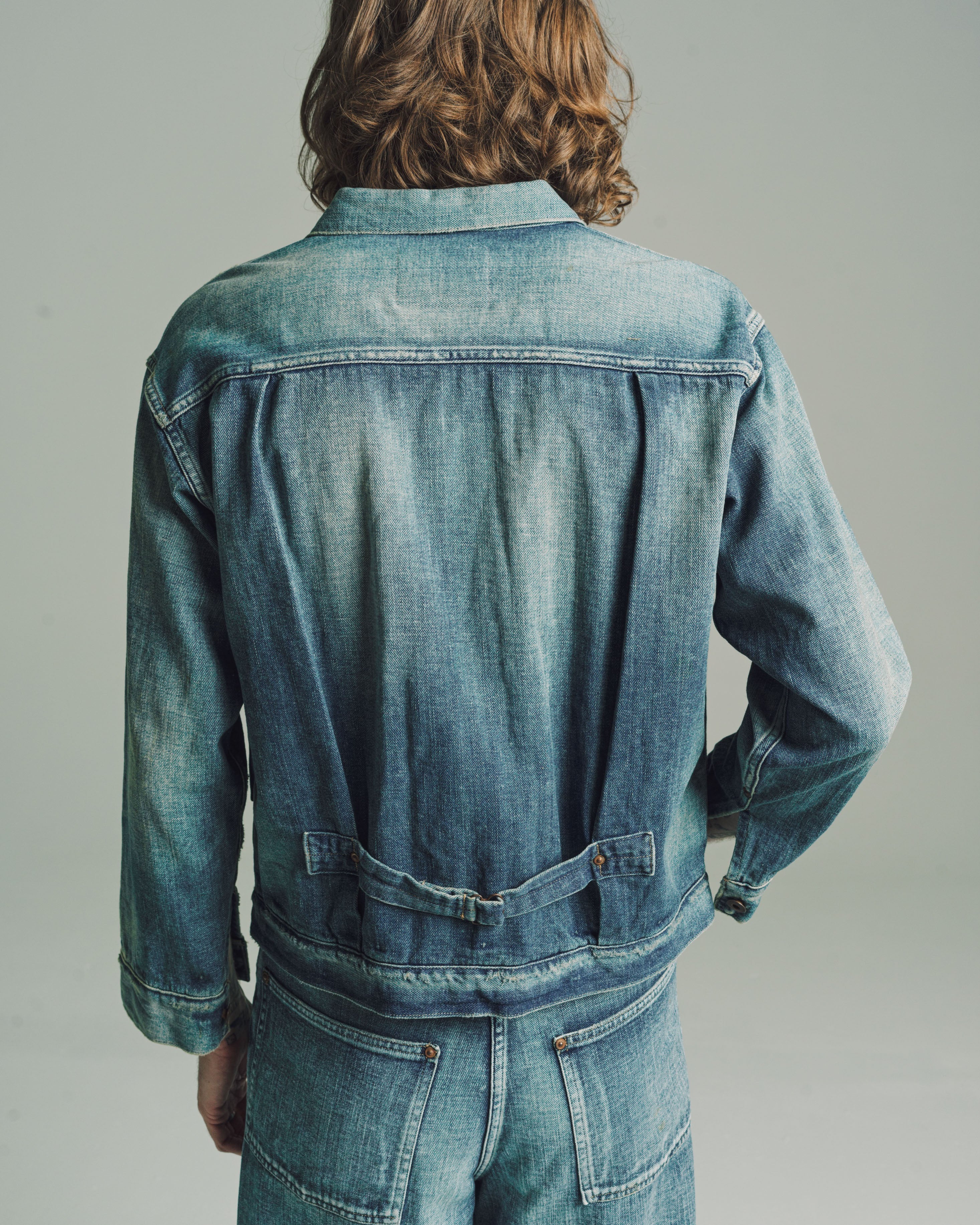 Taiga Takahashi Damaged Denim Jacket - Indigo | Garmentory