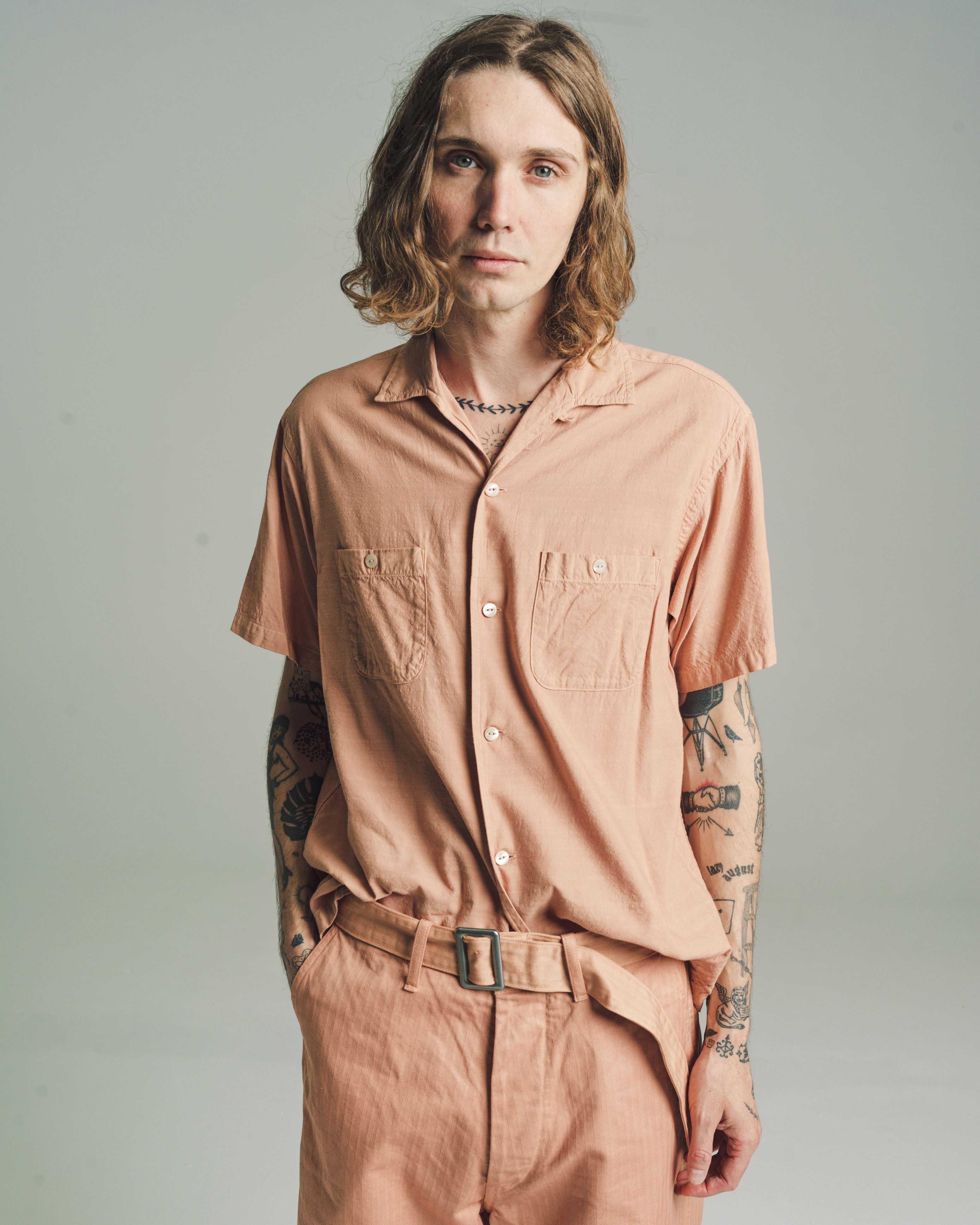 Taiga Takahashi Sakura Sur Guy Shirt - Peach | Garmentory