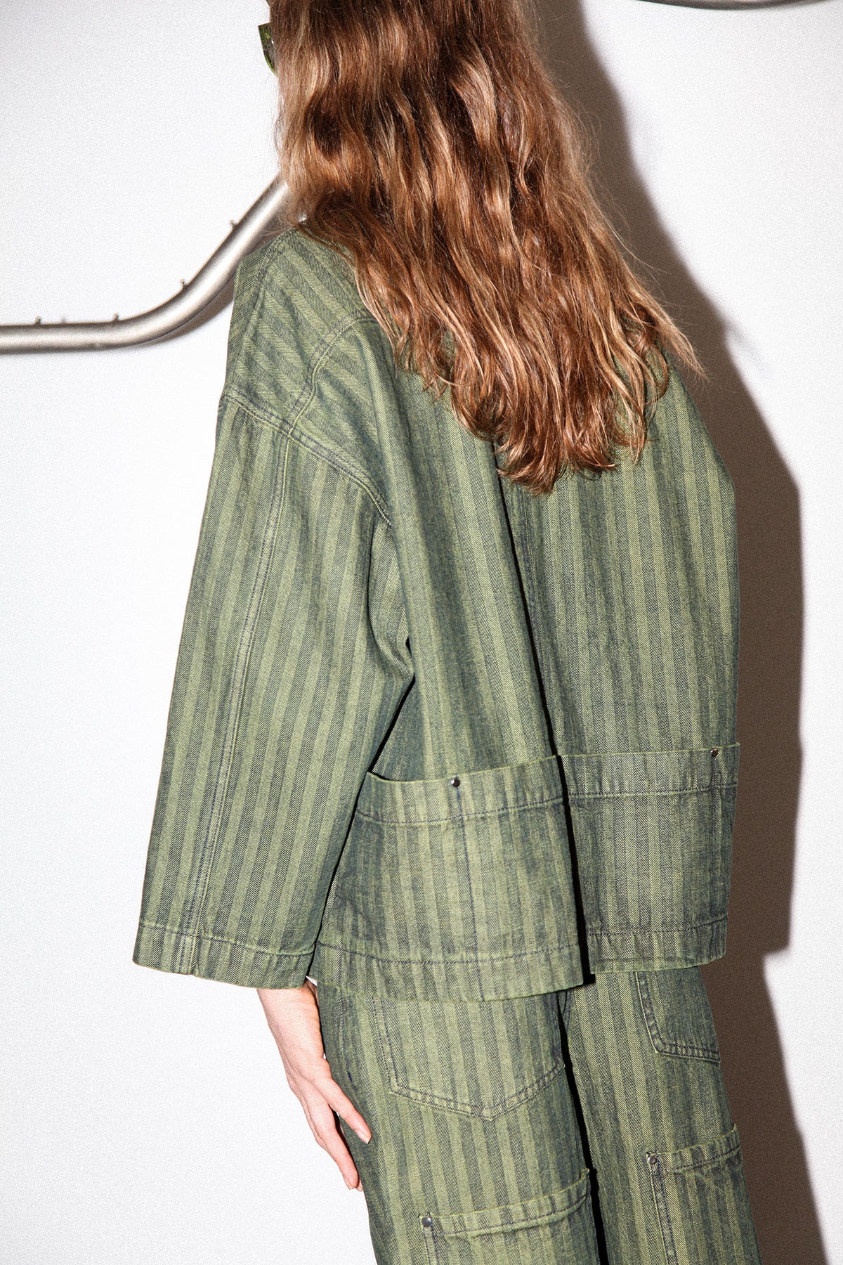 KkCo Smock Box Jacket - Moss Denim | Garmentory
