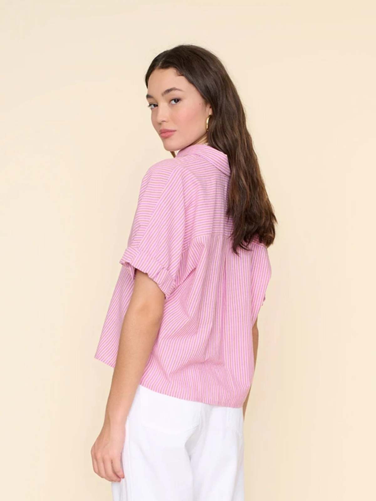 Xirena Teddy Shirt - Rose Dawn Stripe | Garmentory