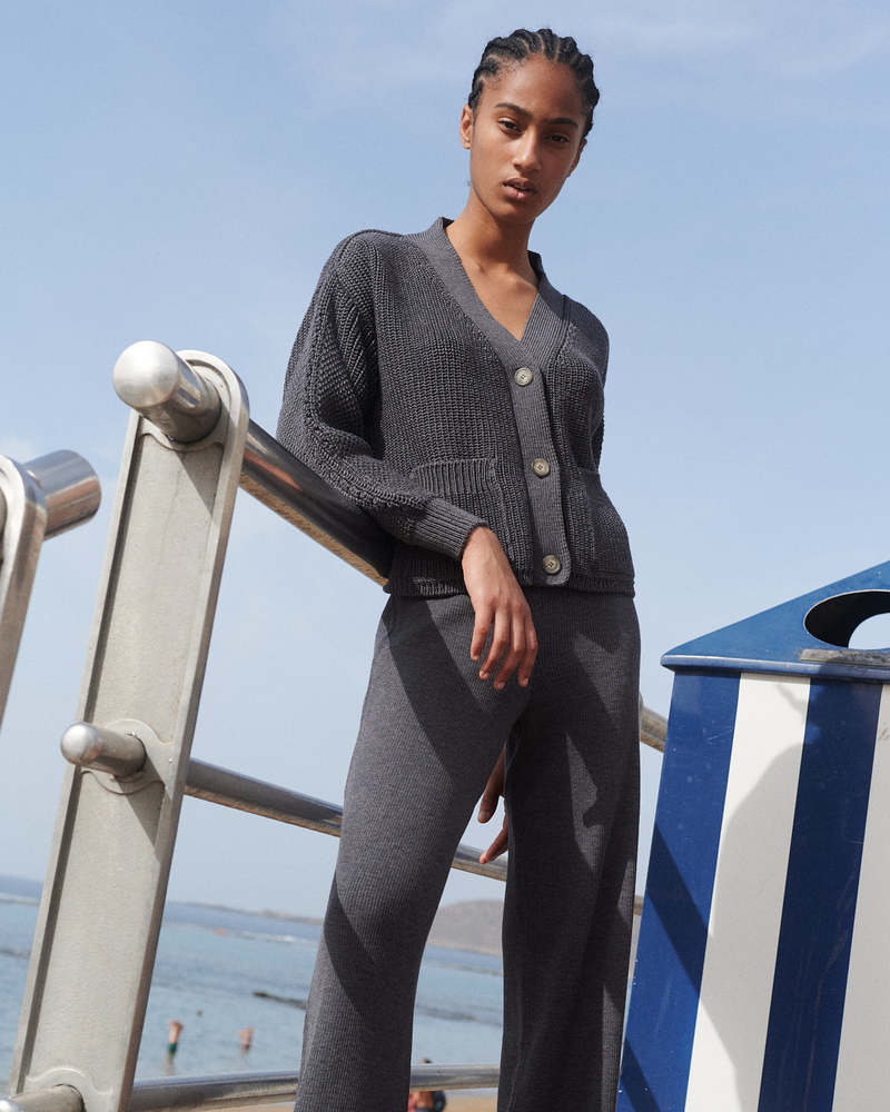 The Knotty Ones Preila Cardigan - Charcoal | Garmentory