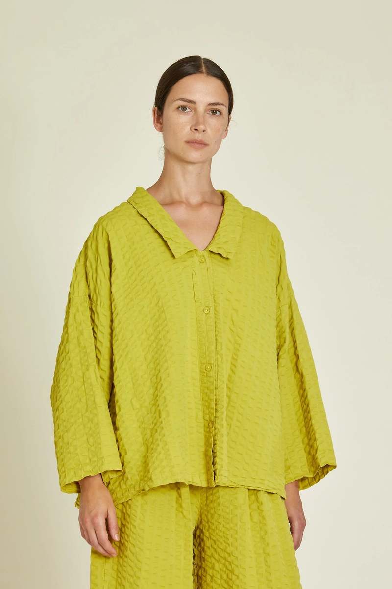 Black Crane Chelsea Collar Shirt - Multi | Garmentory