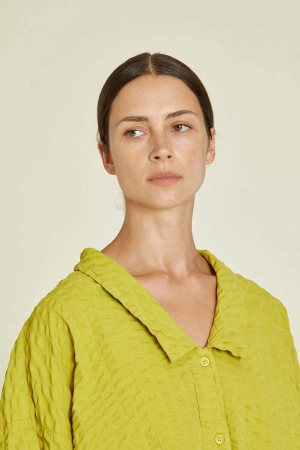 Black Crane Chelsea Collar Shirt - Multi | Garmentory