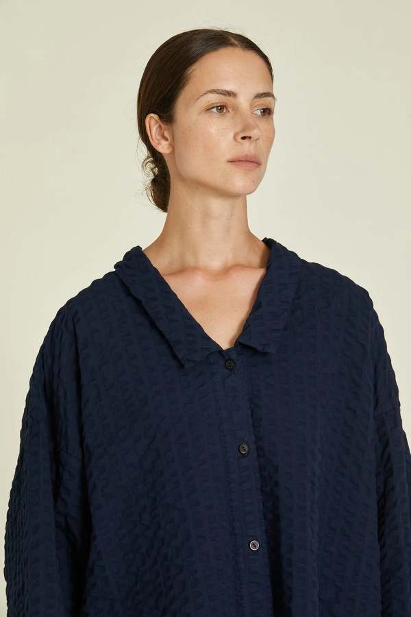 Black Crane Chelsea Collar Shirt - Multi | Garmentory