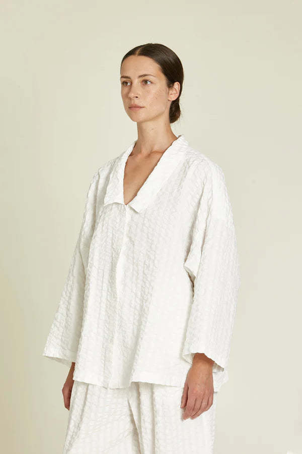 Black Crane Chelsea Collar Shirt - Multi | Garmentory