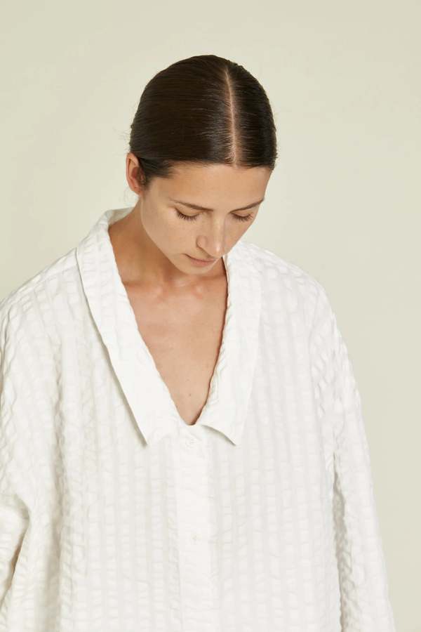 Black Crane Chelsea Collar Shirt - Multi | Garmentory