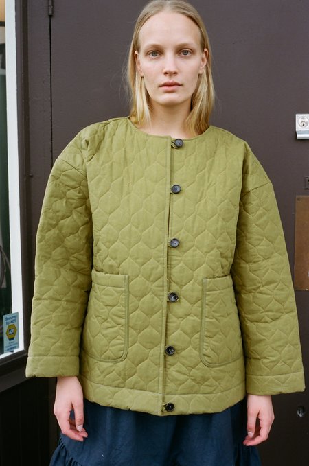 CAWLEY STUDIO Isabella Button Dress - White | Garmentory