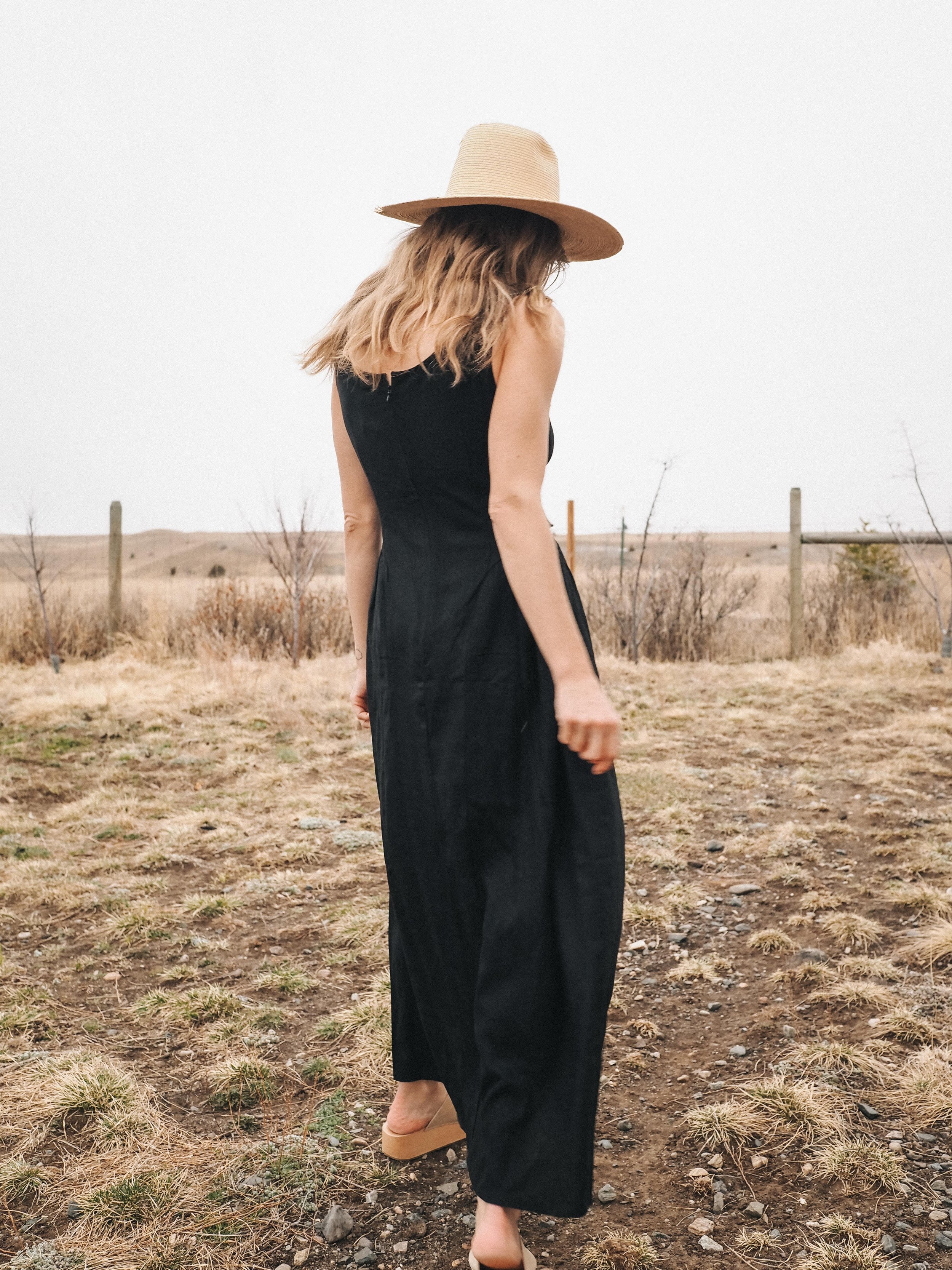 Tach Clothing Tach Shisha Linen Maxi Dress - Black | Garmentory