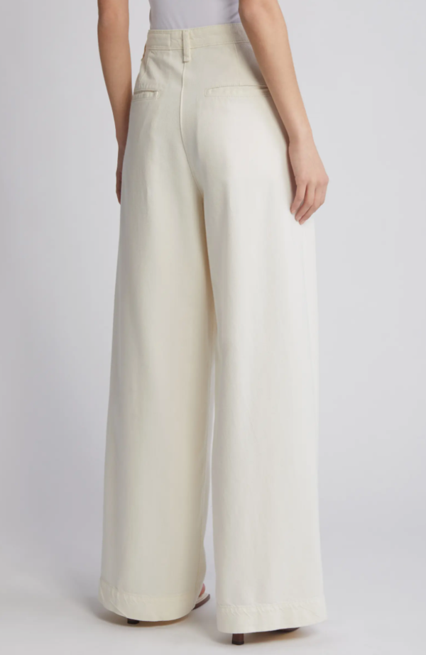 Rag & Bone Abigale Featherweight Pleated Super High Waist Wide Leg ...