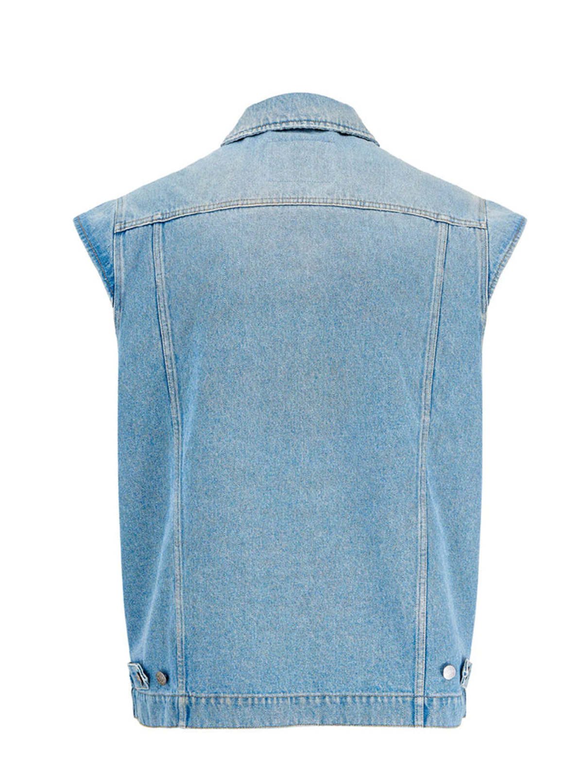 Martine Rose Denim Gilet vest - Bleached Wash | Garmentory