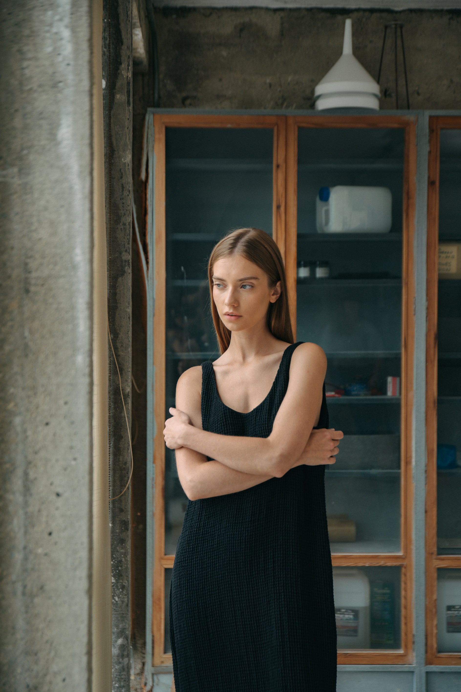 Blue Anemone Biscuit Dress - Black | Garmentory