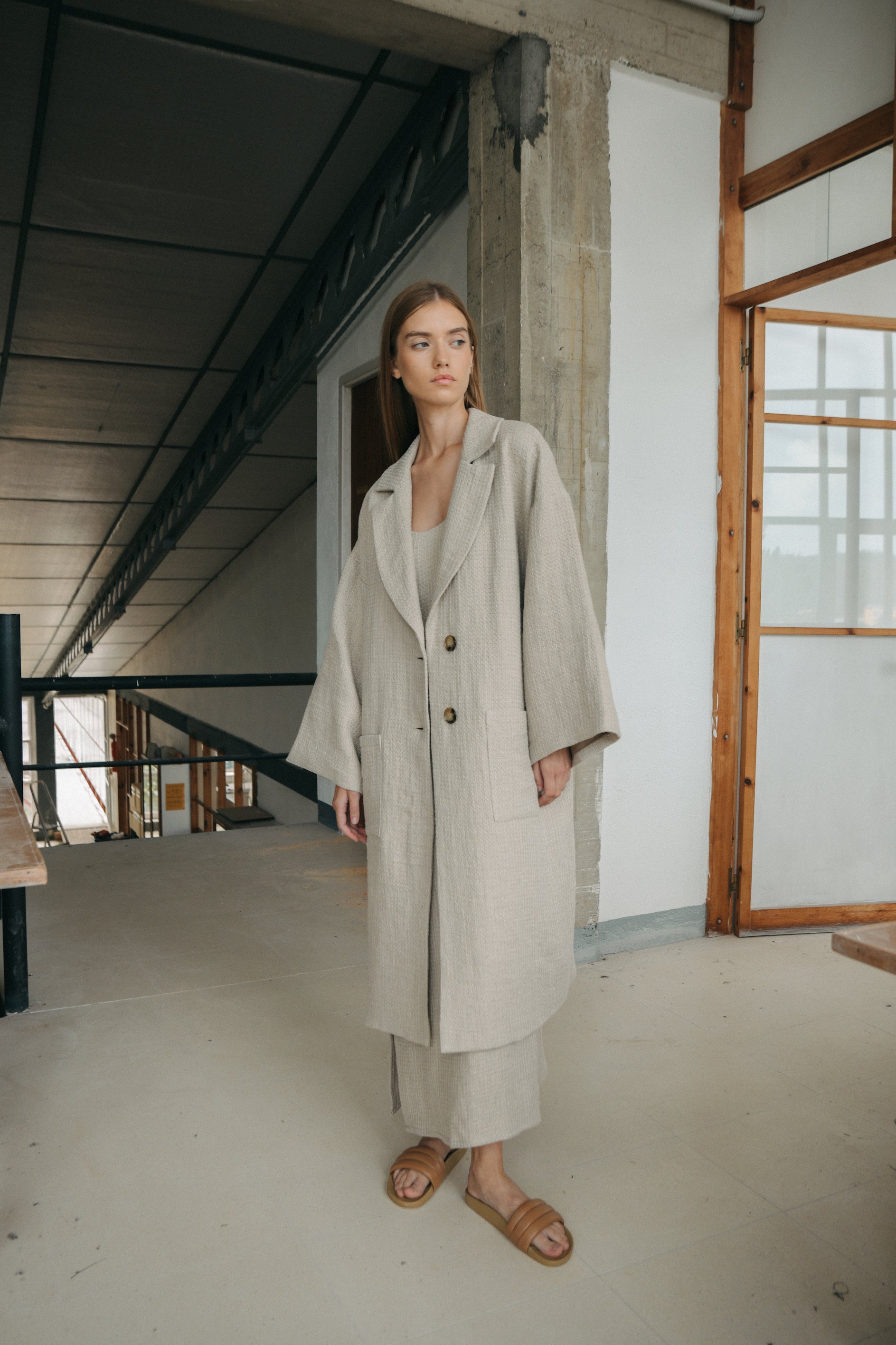 Blue Anemone Galetta Coat - Natural | Garmentory