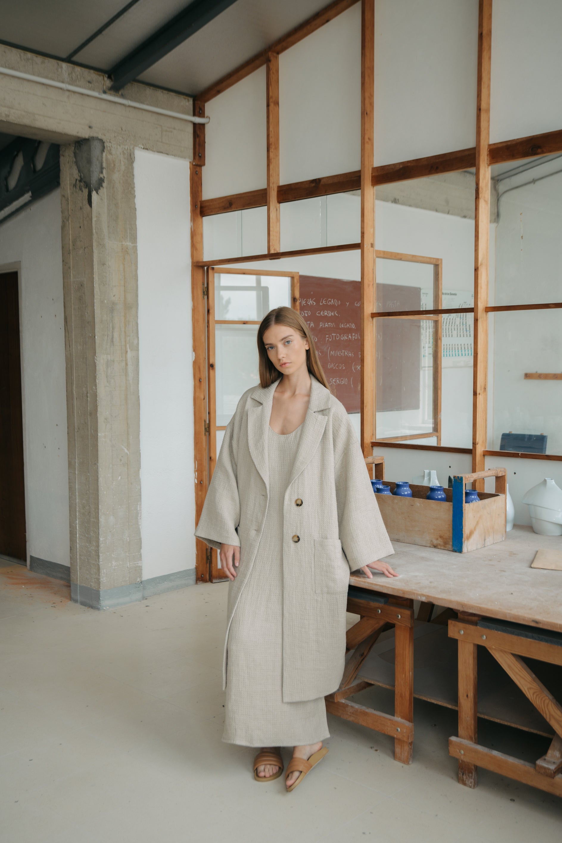 Blue Anemone Galetta Coat - Natural | Garmentory