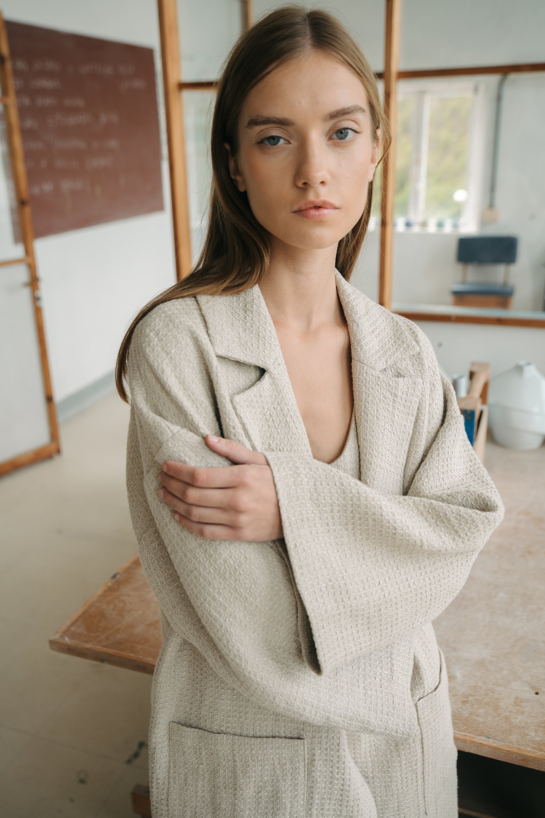 Blue Anemone Galetta Coat - Natural | Garmentory