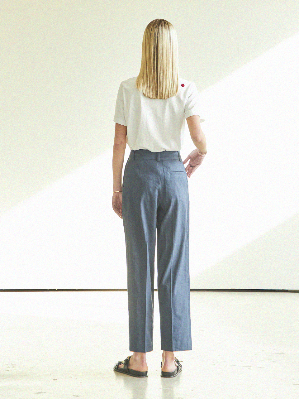 Maison De Ines Button Point Standard Pants - Dark Green | Garmentory