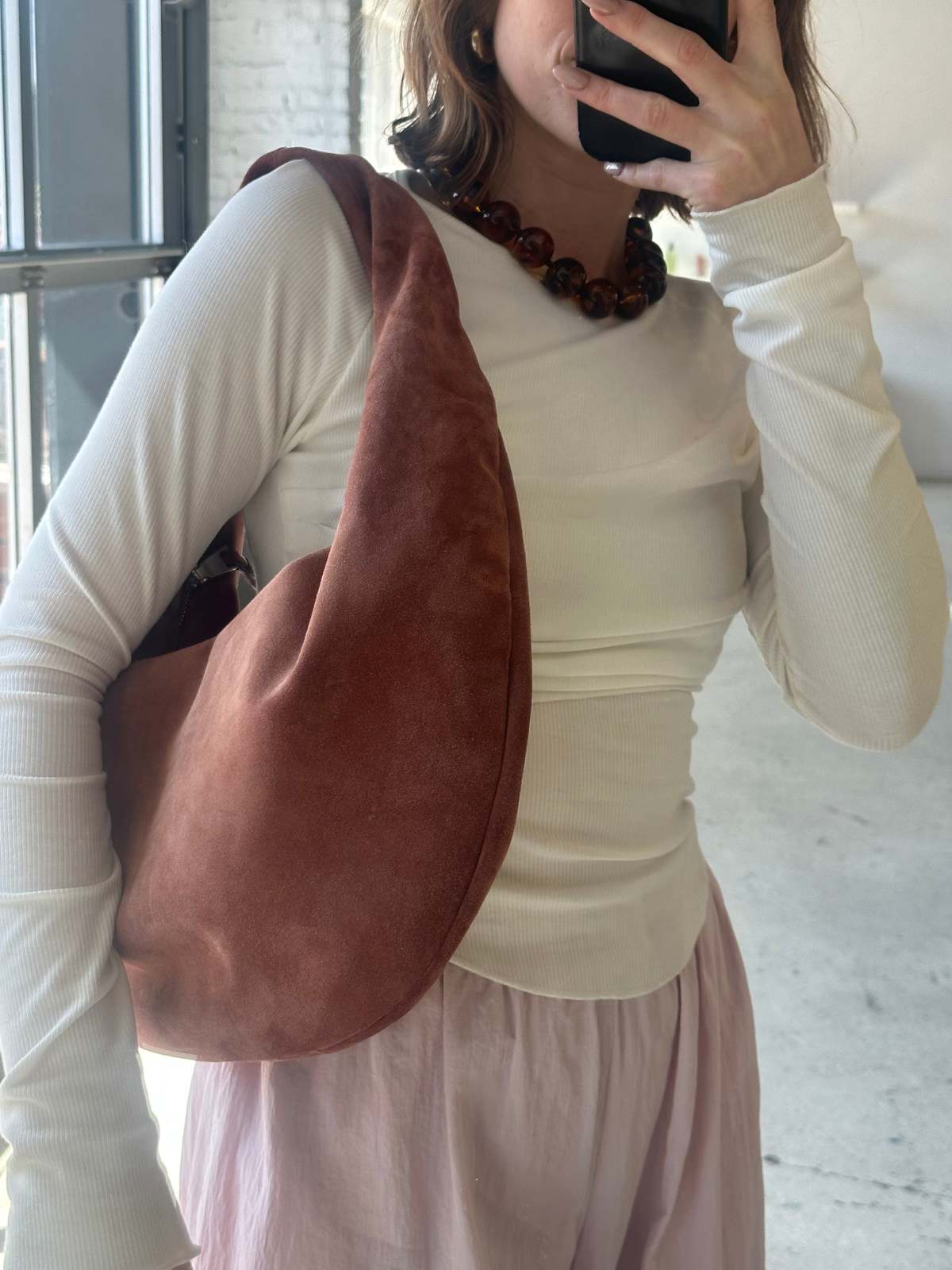 Flattered Rust Suede Alva Bag | Garmentory